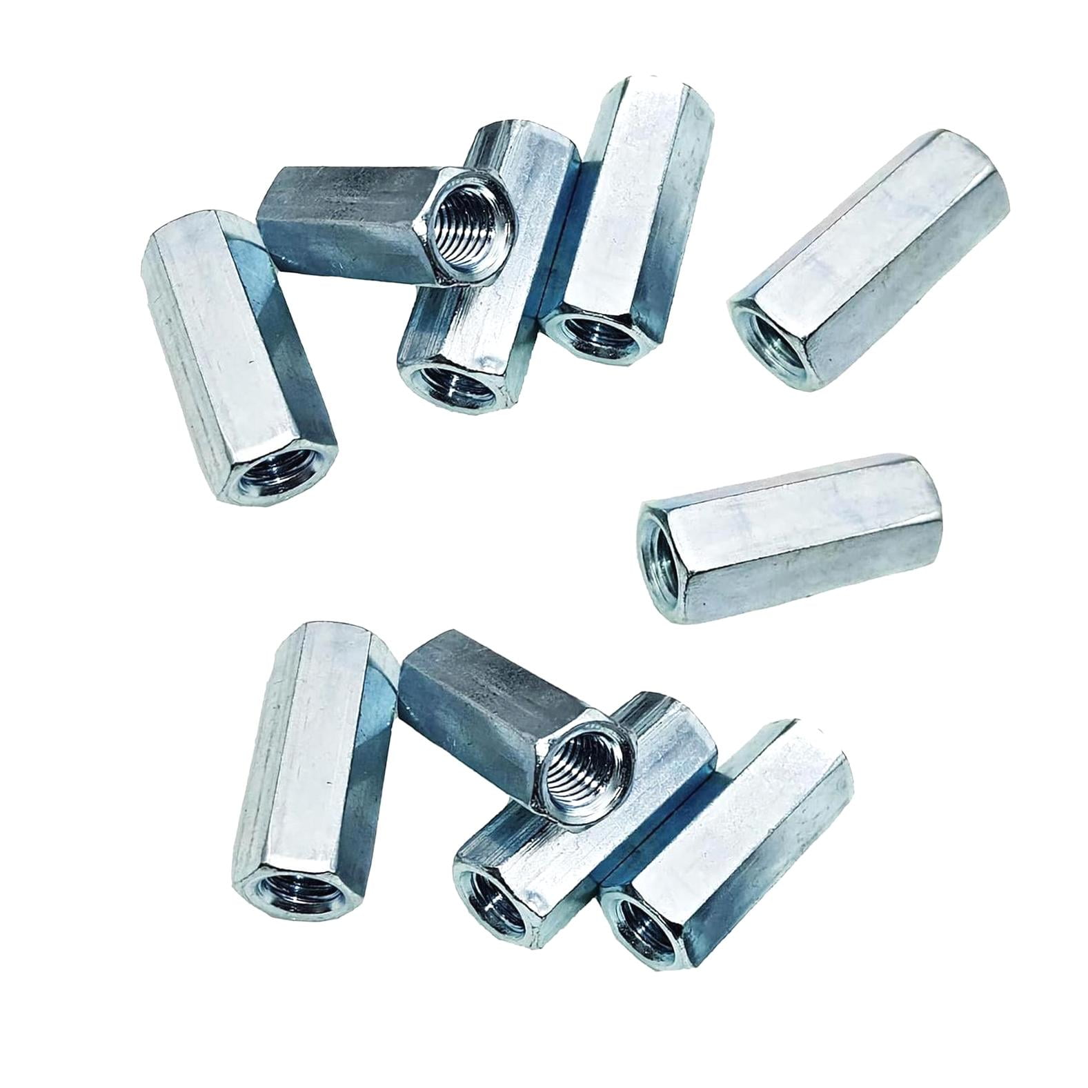 Highcool 10pcs -1.75 38mm Long Rod Nut Nuts, Zinc Plated Extender ...