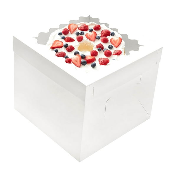 Highcool 10pcs Tall Cake Boxes, 10x10x10 Bakery Boxes for Tier Cakes ...
