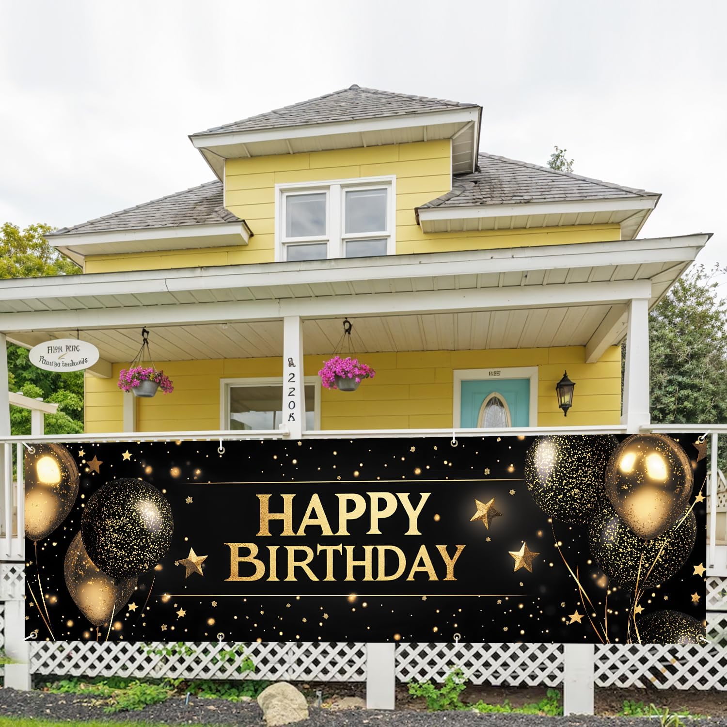 Highcool 10x3 ft Extra Large Banner 115''x35'' Decorations Banner for ...