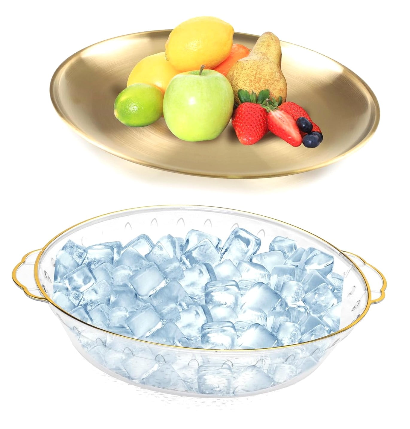Highcool 11.8" Chilled Tray with Compartment, Food Buffet Server ...