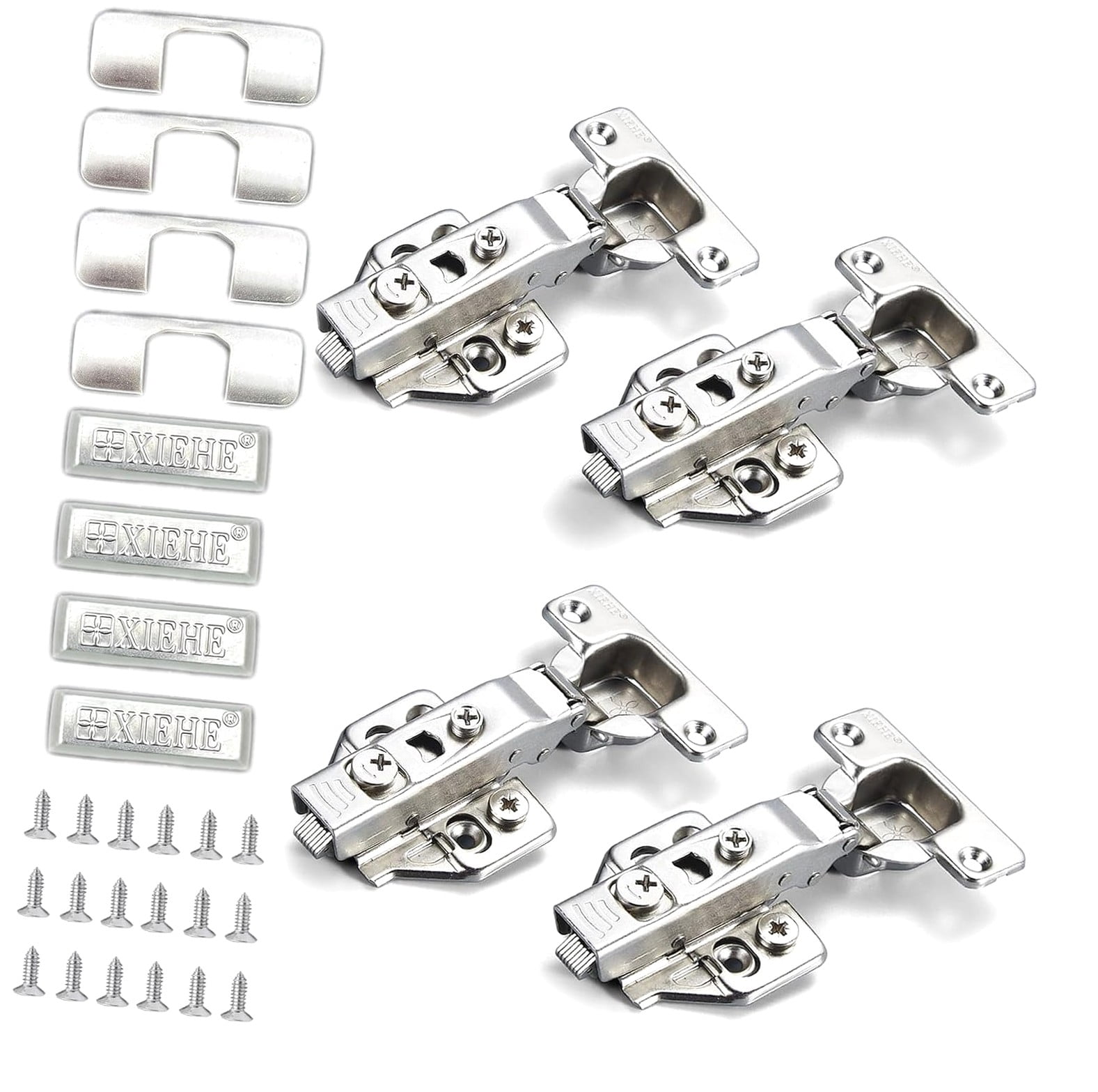 Highcool 110 Degree Clip- Soft Full Overlay Frameless Hinges 4 Pack ...