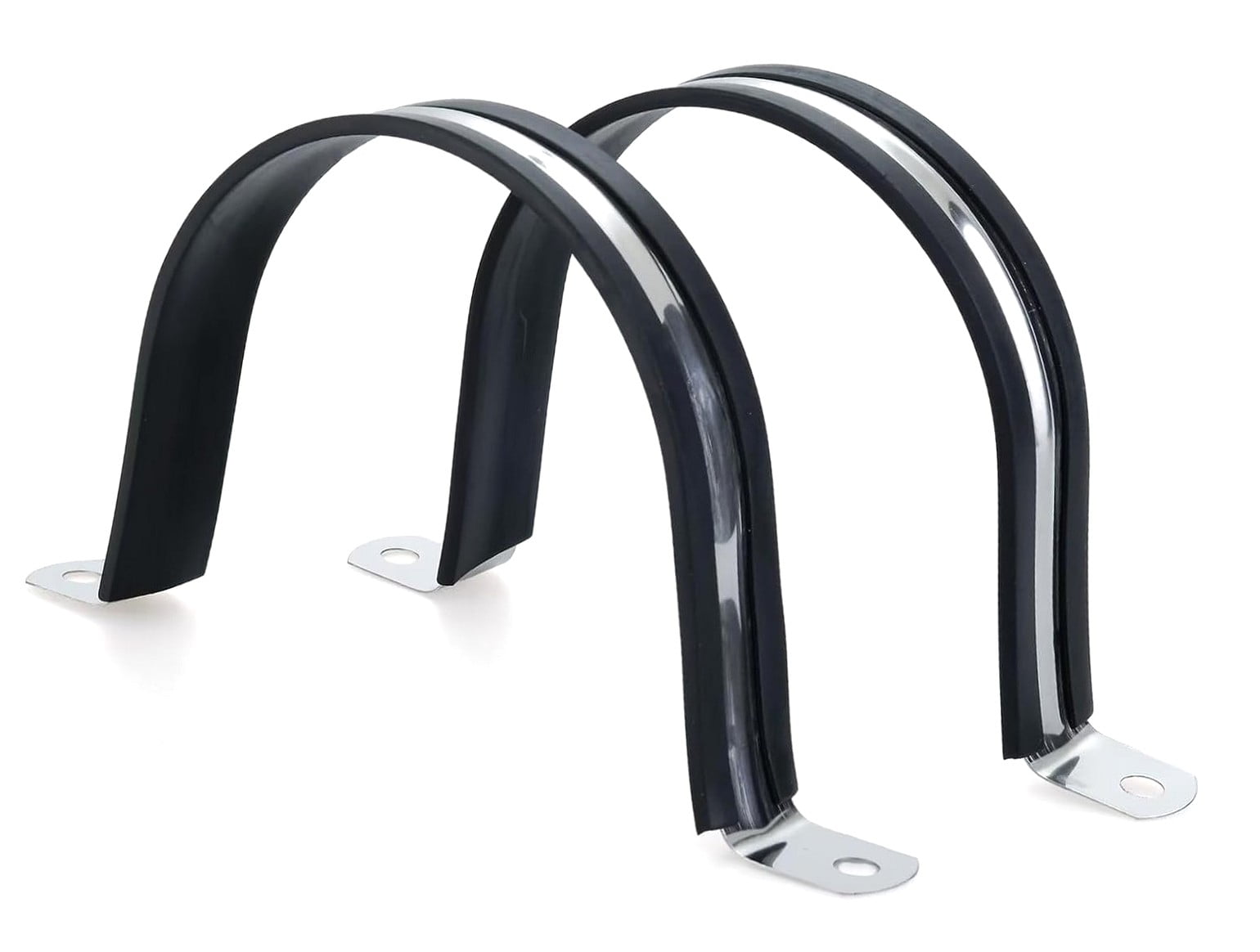 Highcool 114mm/4.49in (8 Pieces) 304 Steel Pipe Clamps with Rubber ...