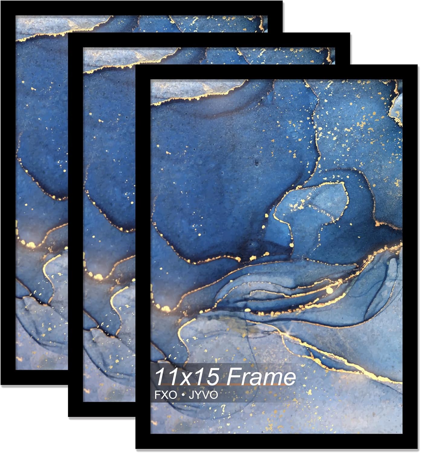 Highcool 11x15 Picture Frame Set of 3, Frame for 11 15 Inch Picture ...