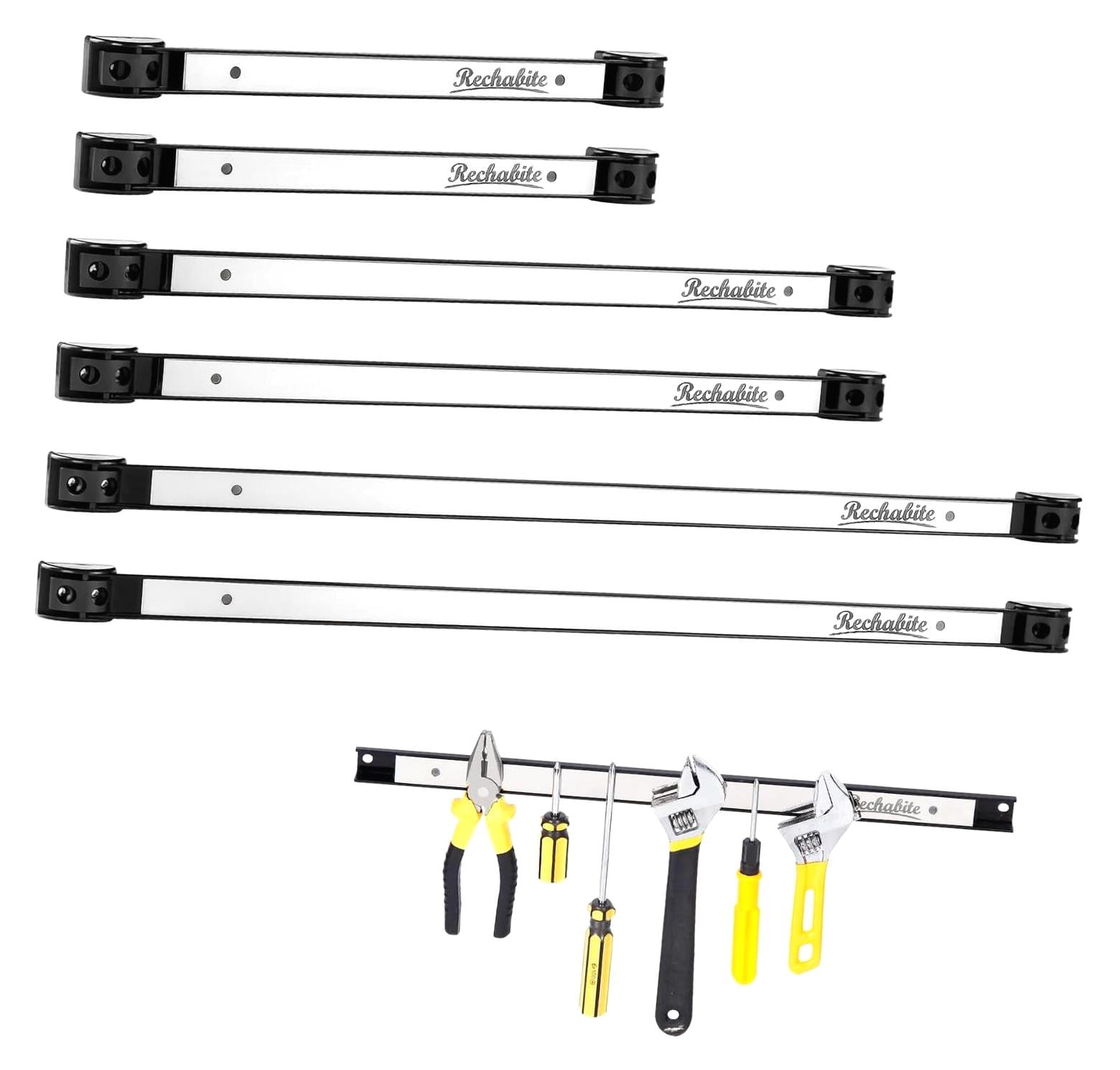 Highcool 12" 18" 24" Magnet Tool Holder Strip, Stainl Steel Surface ...