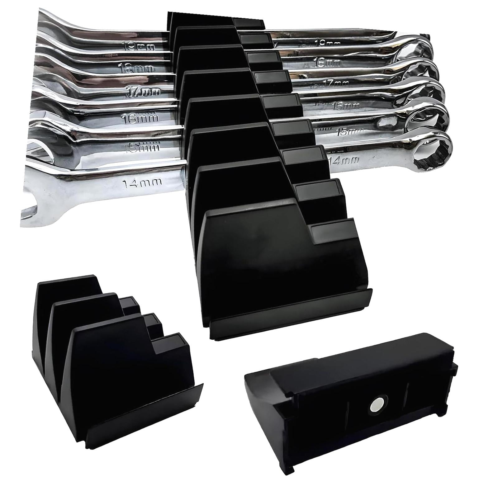 Highcool 12 PC Magnet Tool Organizer for Wrenes - Wren Holders ...