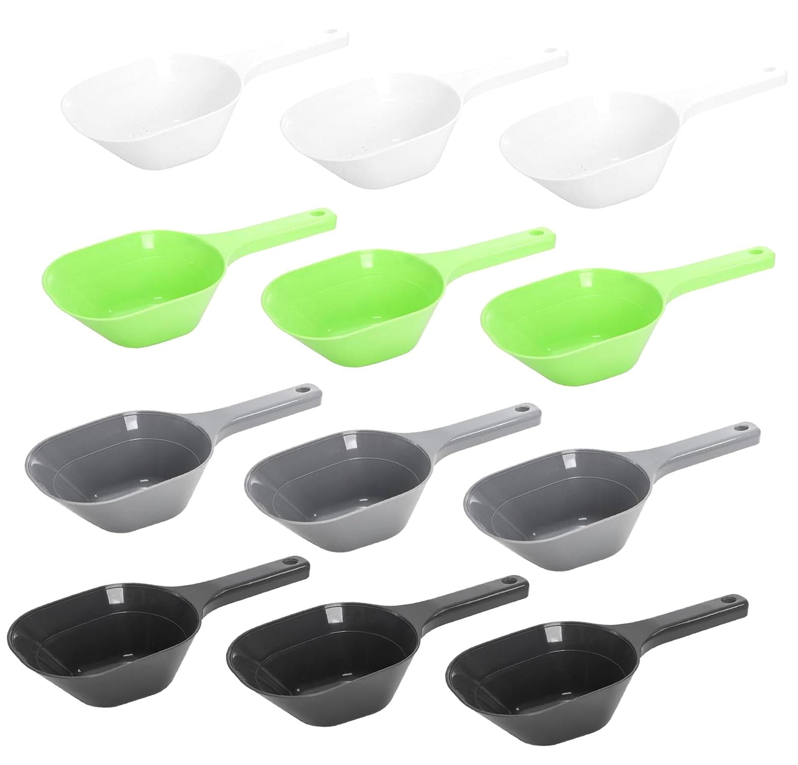 Highcool 12 Pack Dog Food Scoop, 1 Cup Plastic Scoop with Measuring ...