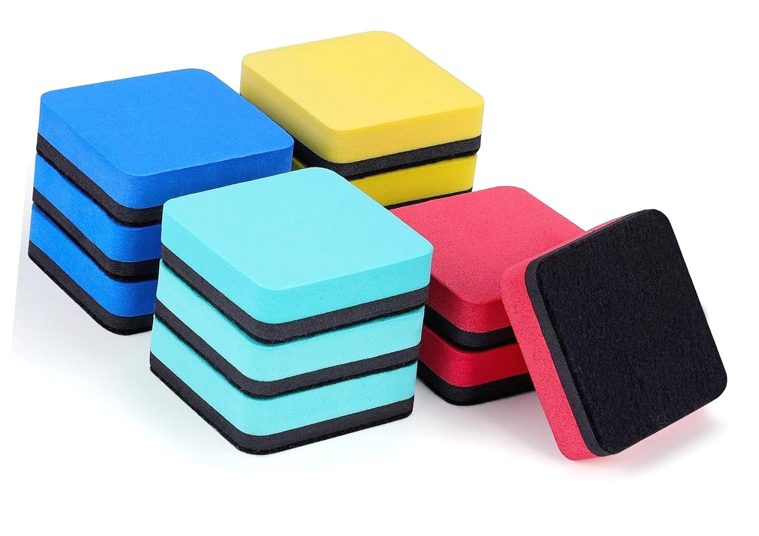 Highcool 12 Pack Eraser, Whiteboard Eraser, Small White Eraser, Pencil ...