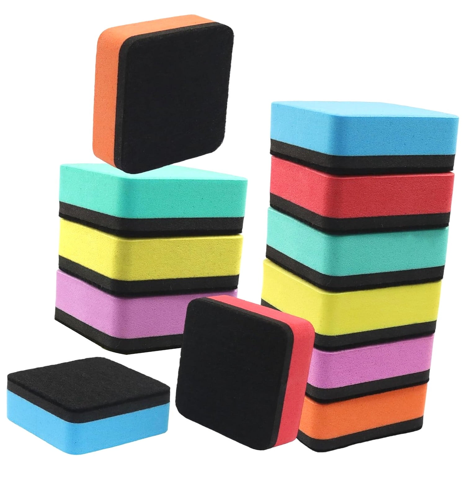 Highcool 12 Pack Erasers, Whiteboard Cleaning , Square Erasers for ...