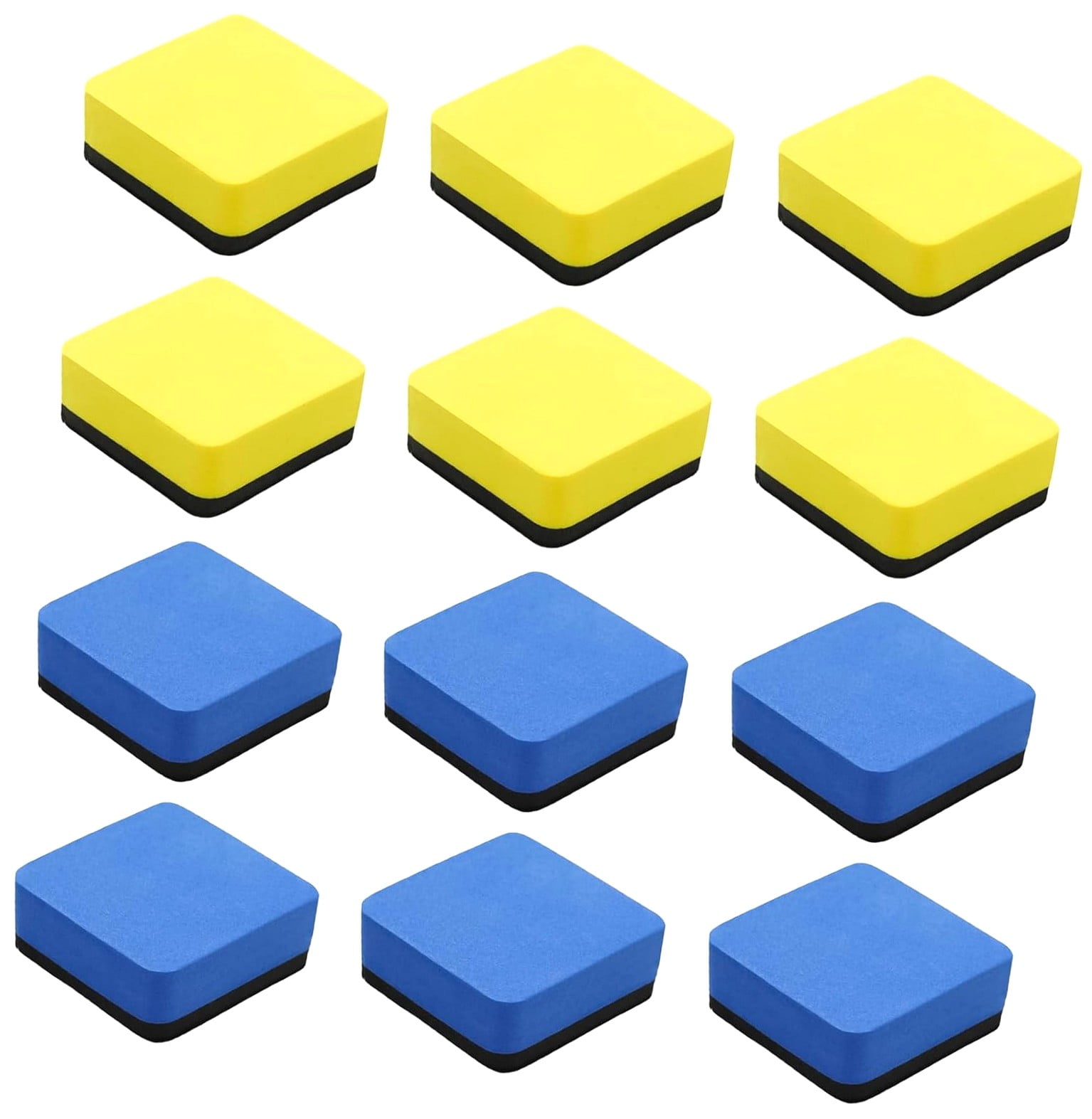 Highcool 12 Pack Square Erasers, Whiteboard Erasers for Classroom ...