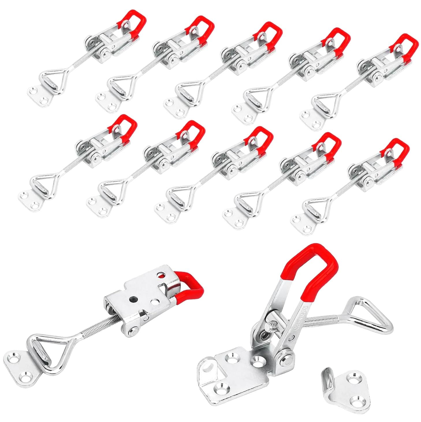 Highcool 12 Pack Toggle Clamps, 4002 Duty U-hook Latches for Wooden ...