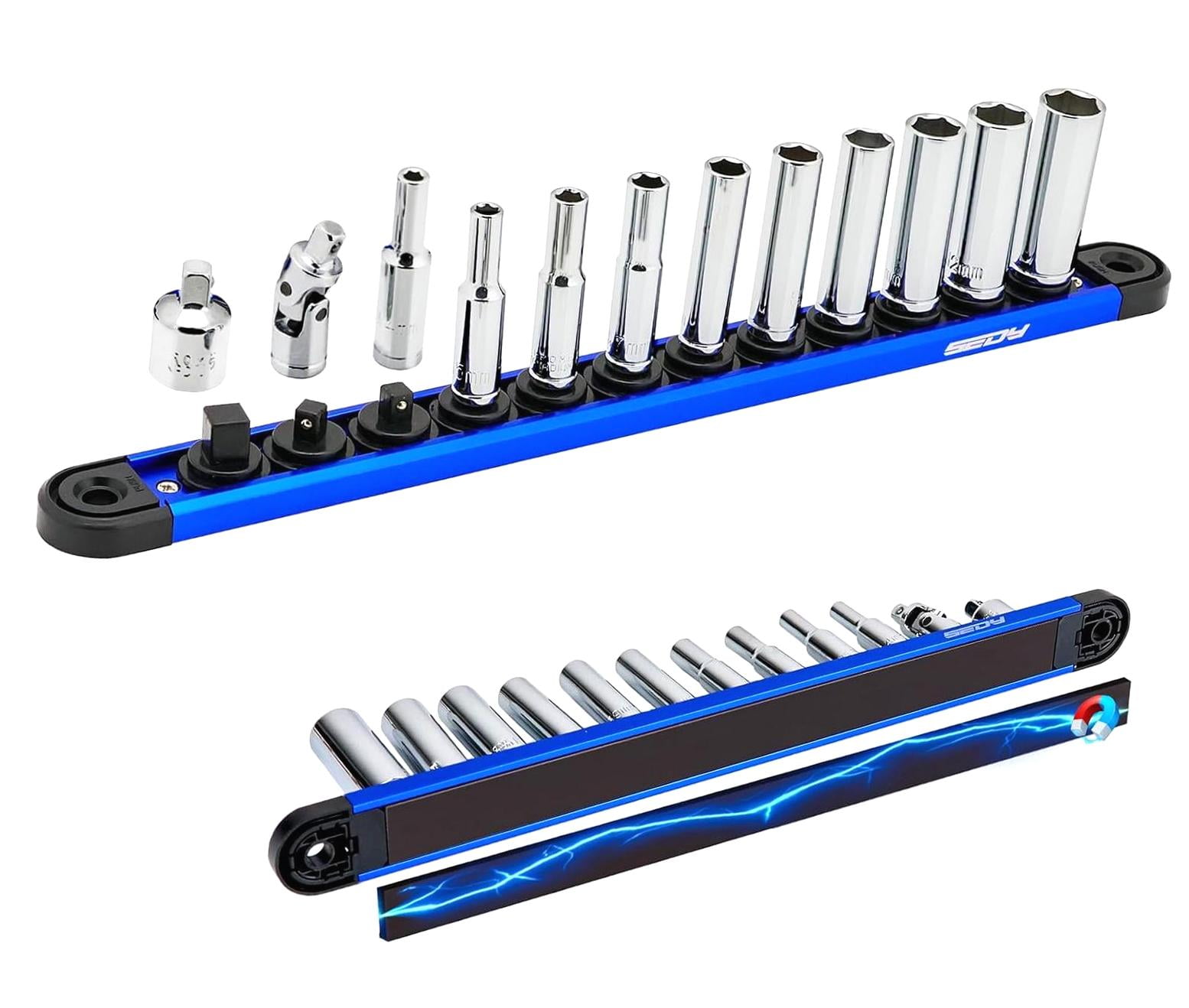 Highcool 12-Piece 1/4" Drive SAE Extended Socket Set 4-13mm featuring a ...