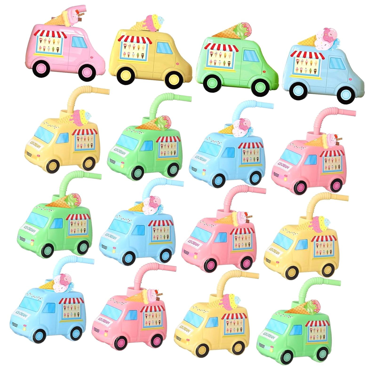 Highcool 12-Piece Ice Truck Themed Cup Collection for Summer, 10 oz ...