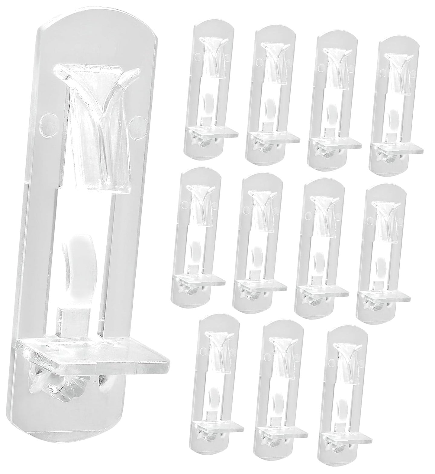 Highcool 12-Piece Plastic Pegs, 6.9mm Clear Cabinet Self- Cabinet Pegs ...
