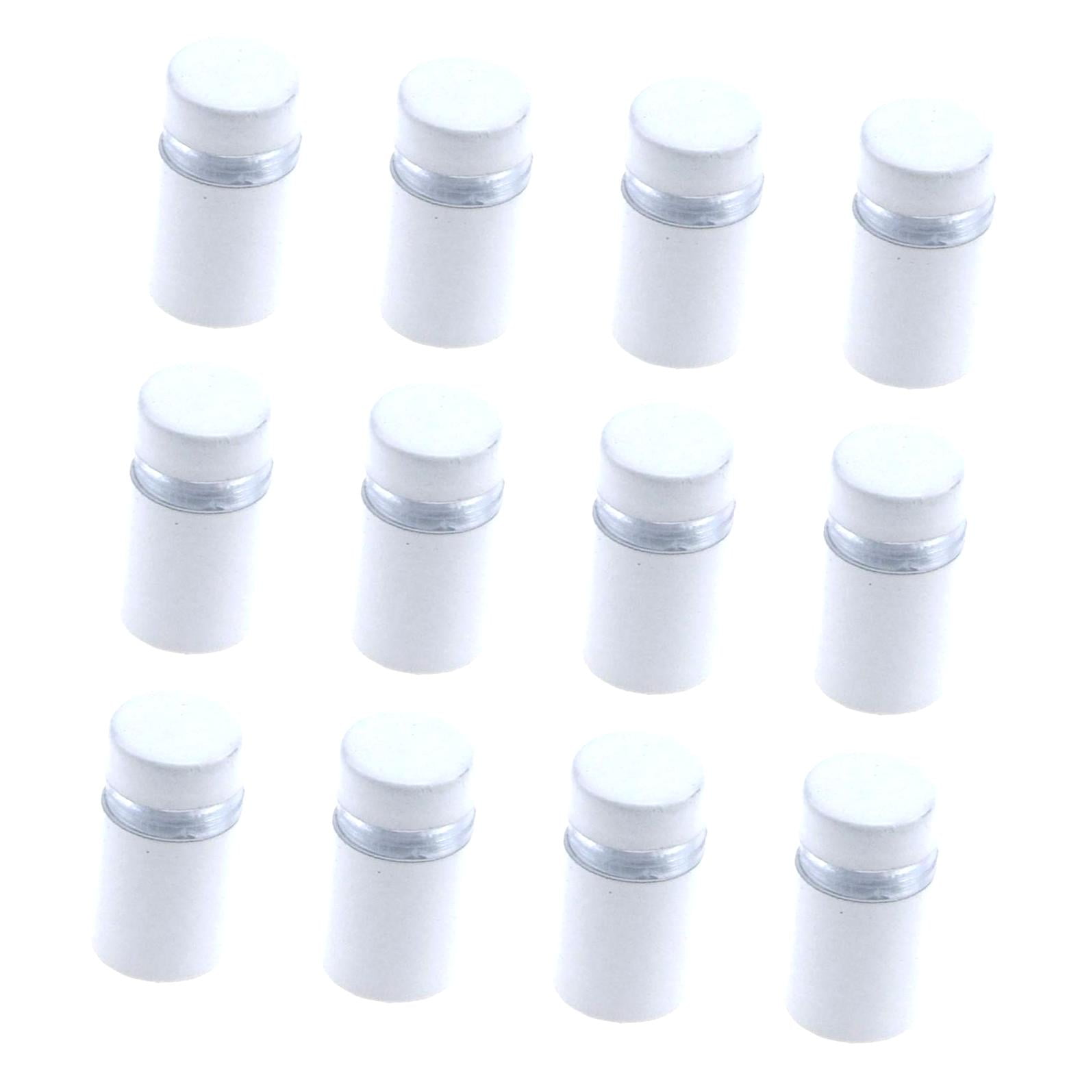 Highcool 12-Piece Stainless Steel Glass Standoff 1/2" x 3/4", Wall ...