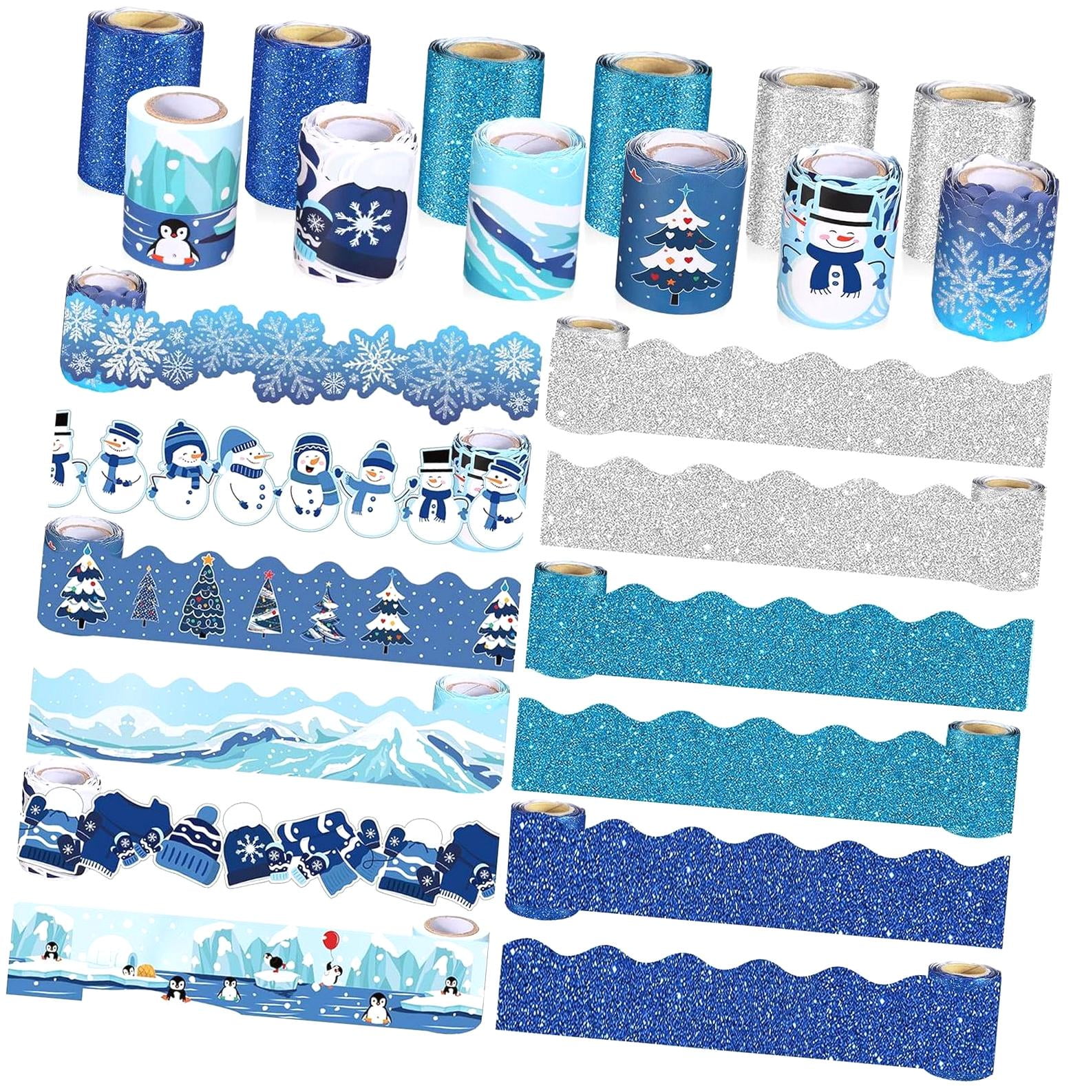 Highcool 12 Rolls 394 ft Classroom Border for Bulletin Board Sets ...