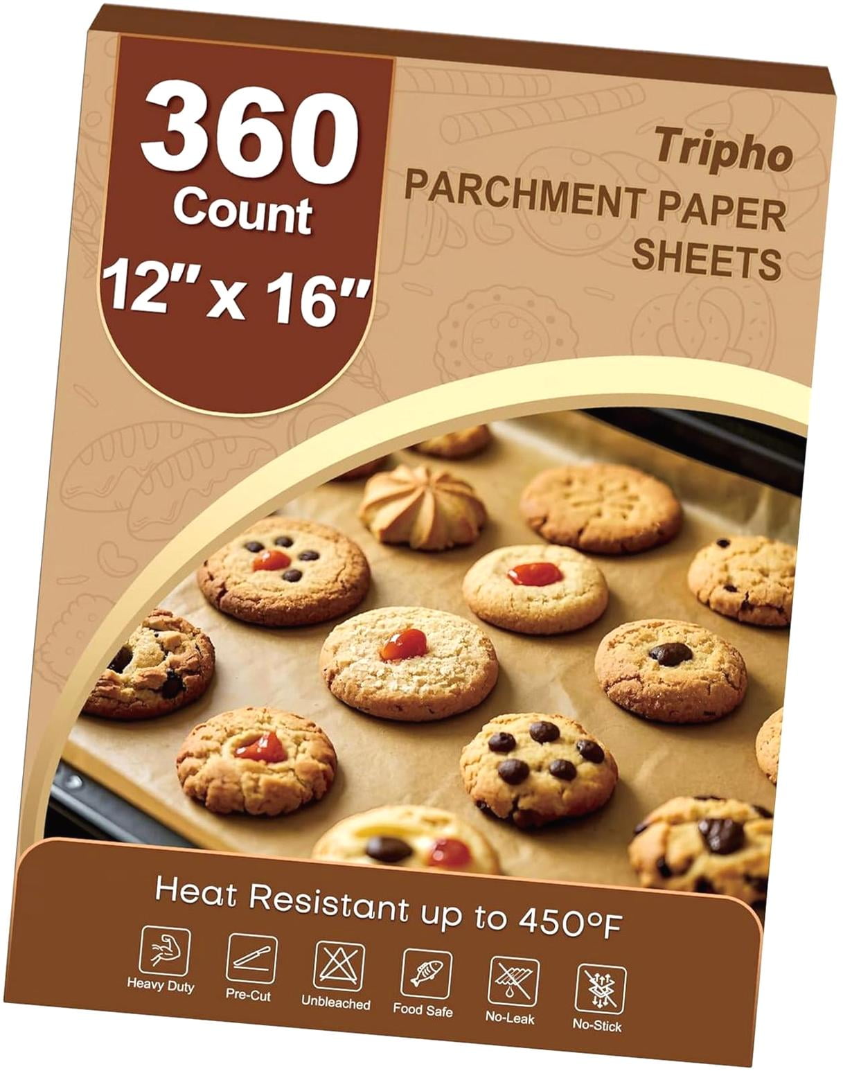 Highcool 120 Pack 12"x 16" Parchment Baking Sheets, Non-Stick & Leak ...