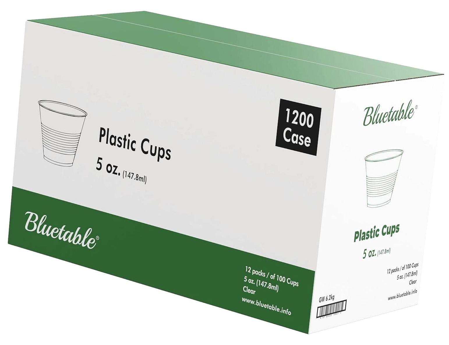 Highcool 1200 Count 5 oz Plastic Cups – Small, Translucent Bathroom ...