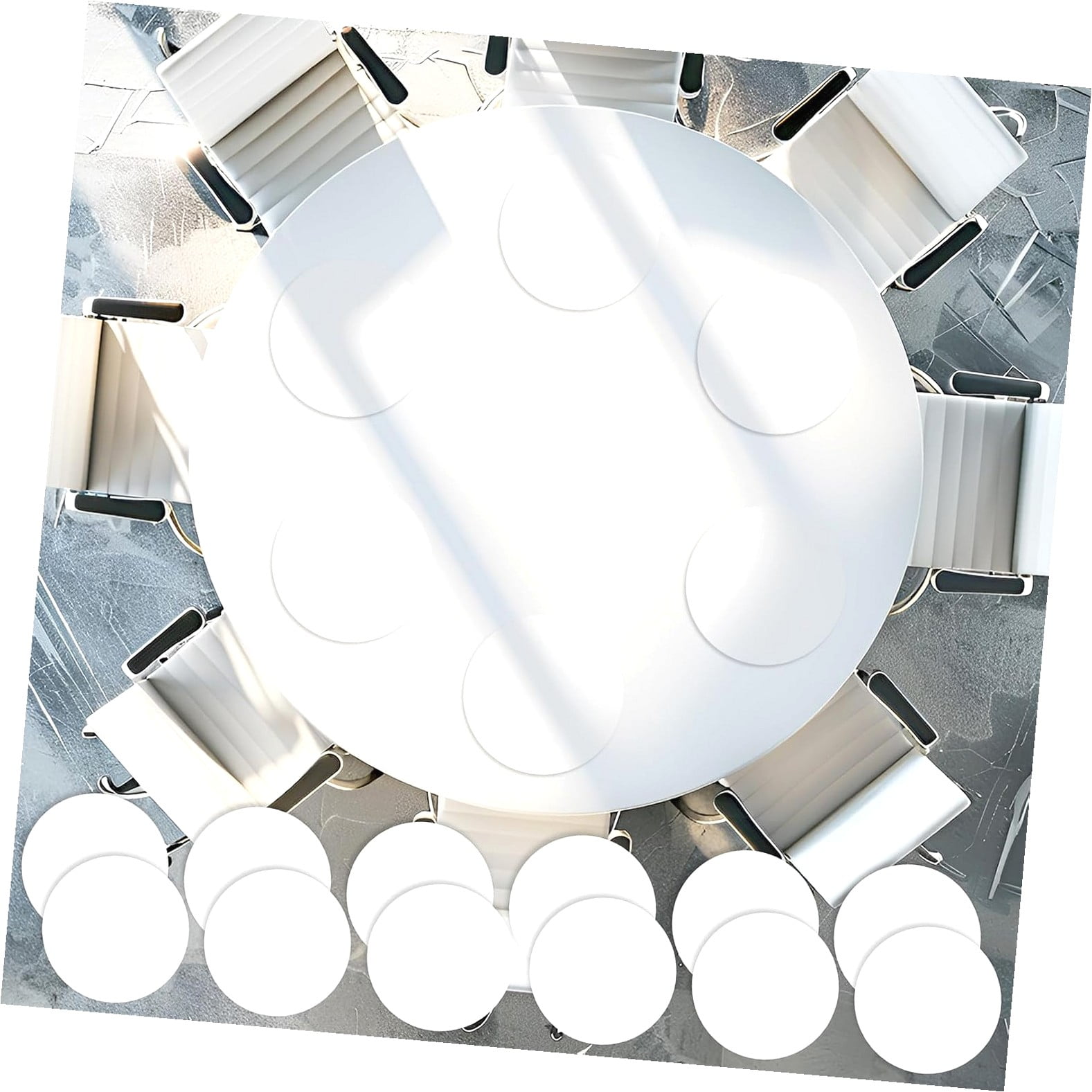 Highcool 12PCS 12'' White Large Dots Circles Spots Removable Marker ...