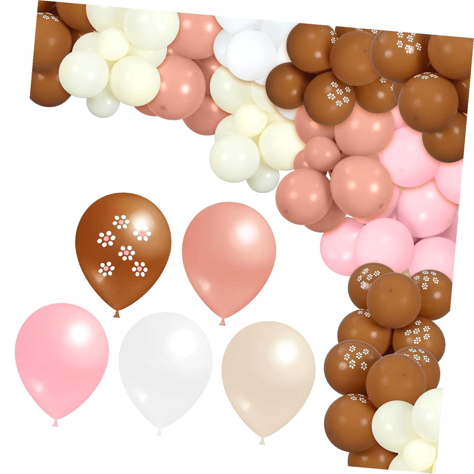 Highcool 131-Piece Mexican Party Balloons Arch Kit with Various Sizes ...