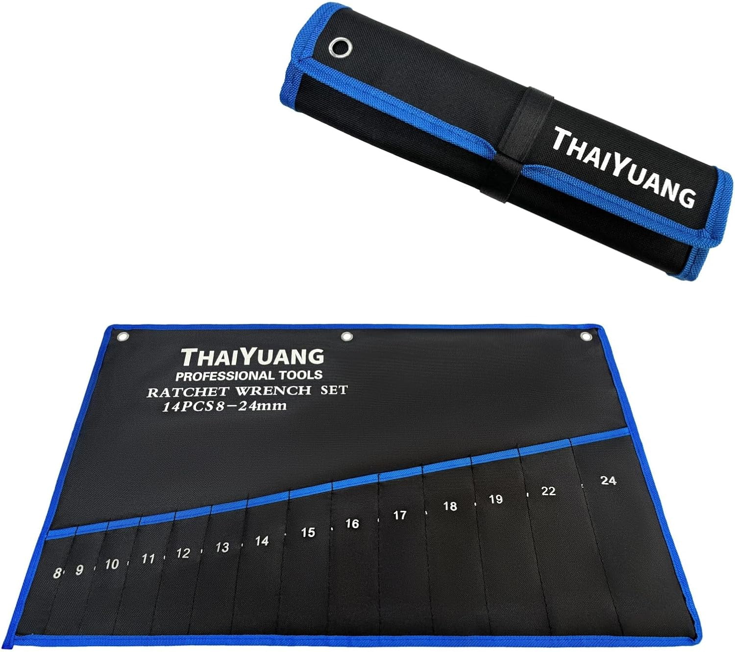 Highcool 14-Poets Tool pou, Heavy Duty Canvas Wren Roll Up Bag, Multi ...