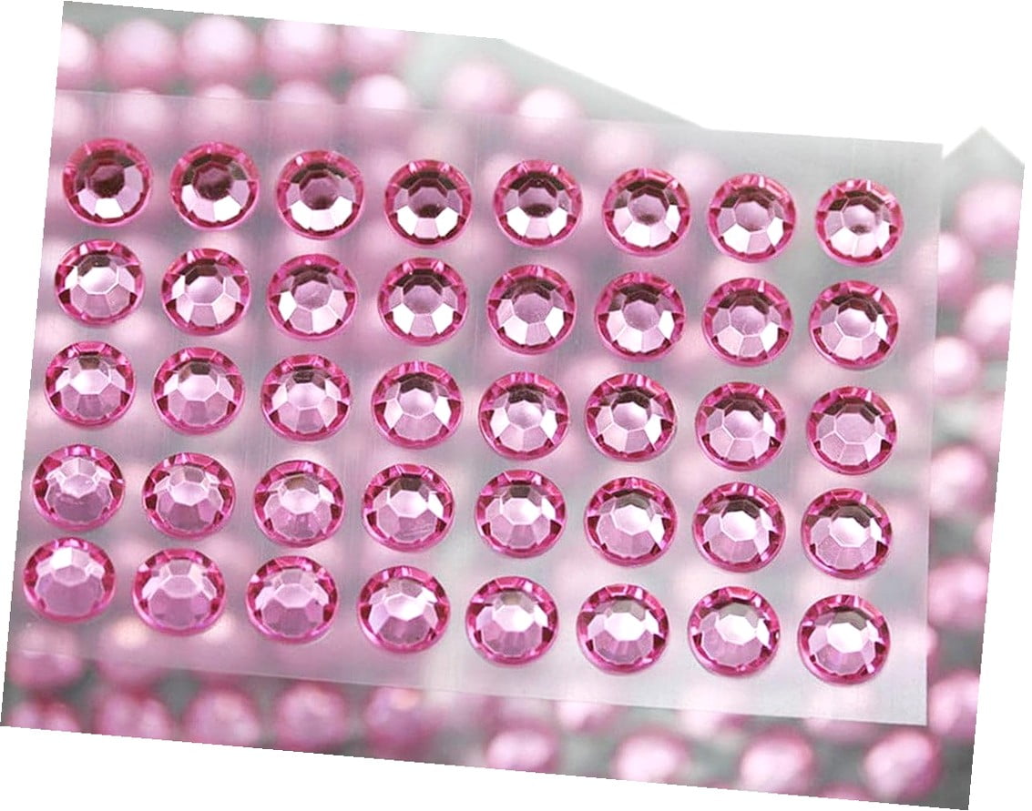 Highcool 14mm SS60 Acrylic Rhinestones Plastic Face Stick Body Jewels for and Invitations Crafts ...