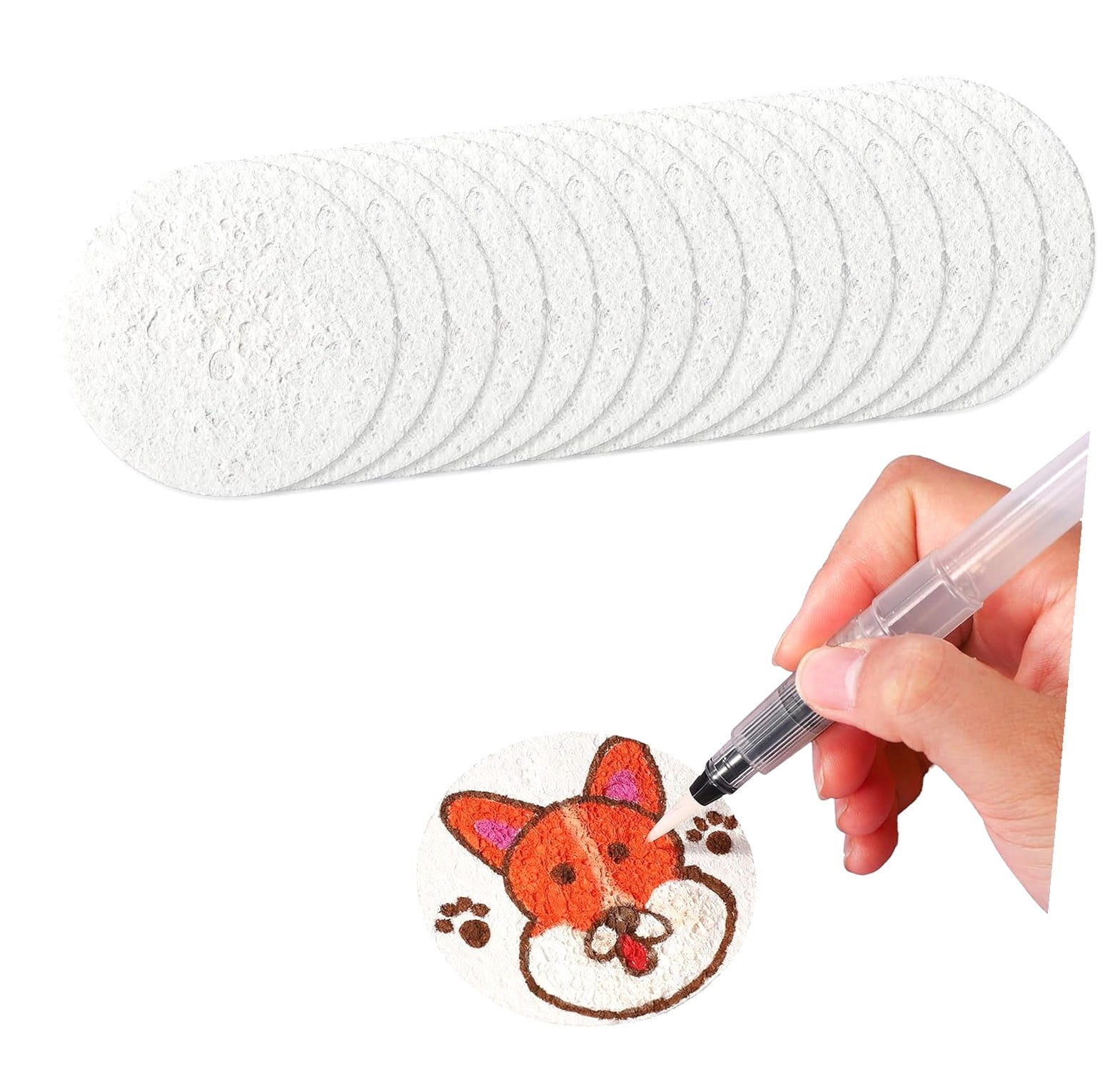 Highcool 15 pieces Texture Paper, 3.15x3.15 inch Round Texture Paper ...