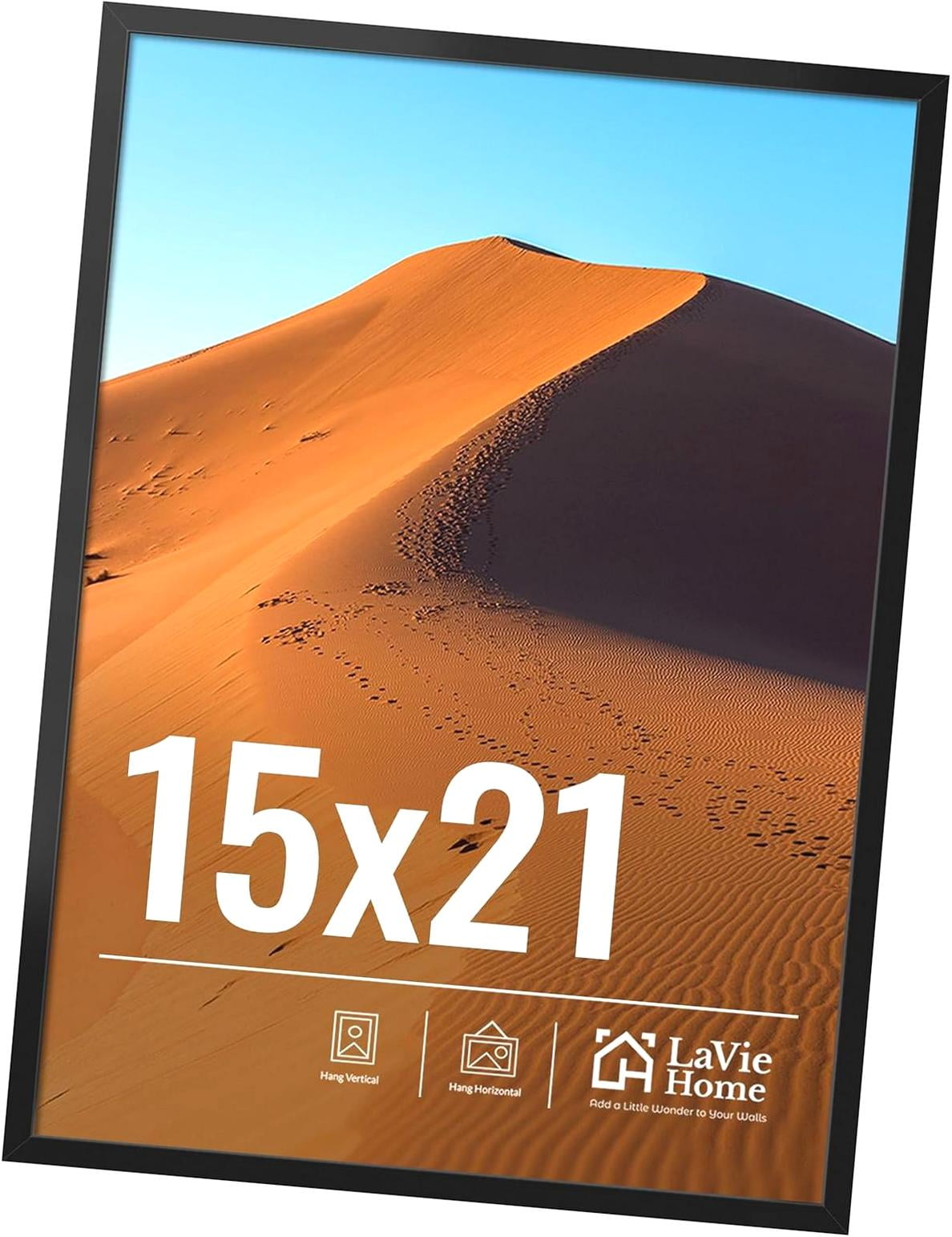 Highcool 15x21 Wall Picture Frame, featuring HD Plexiglas, single pack ...