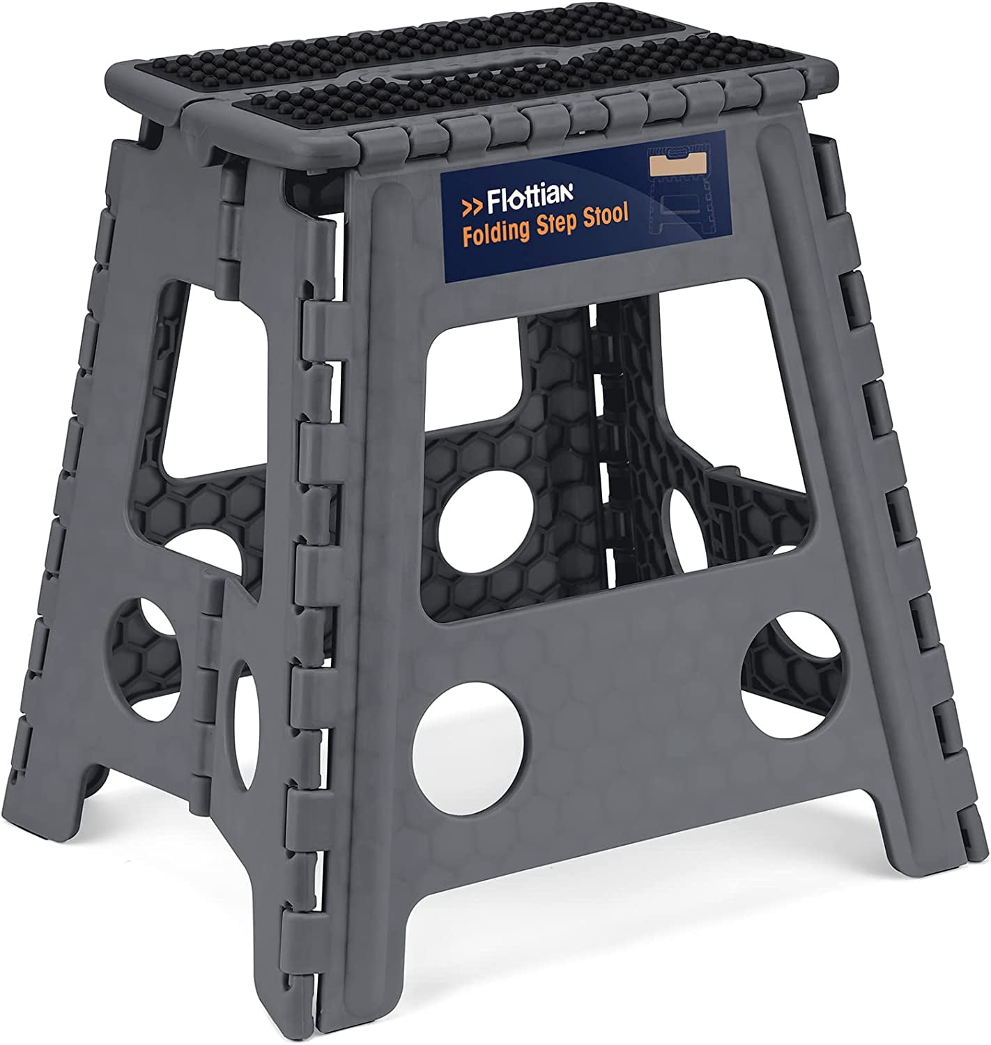 Highcool 16" Folding Step Stool for Adults and Kids Holds Up to 300 lbs ...