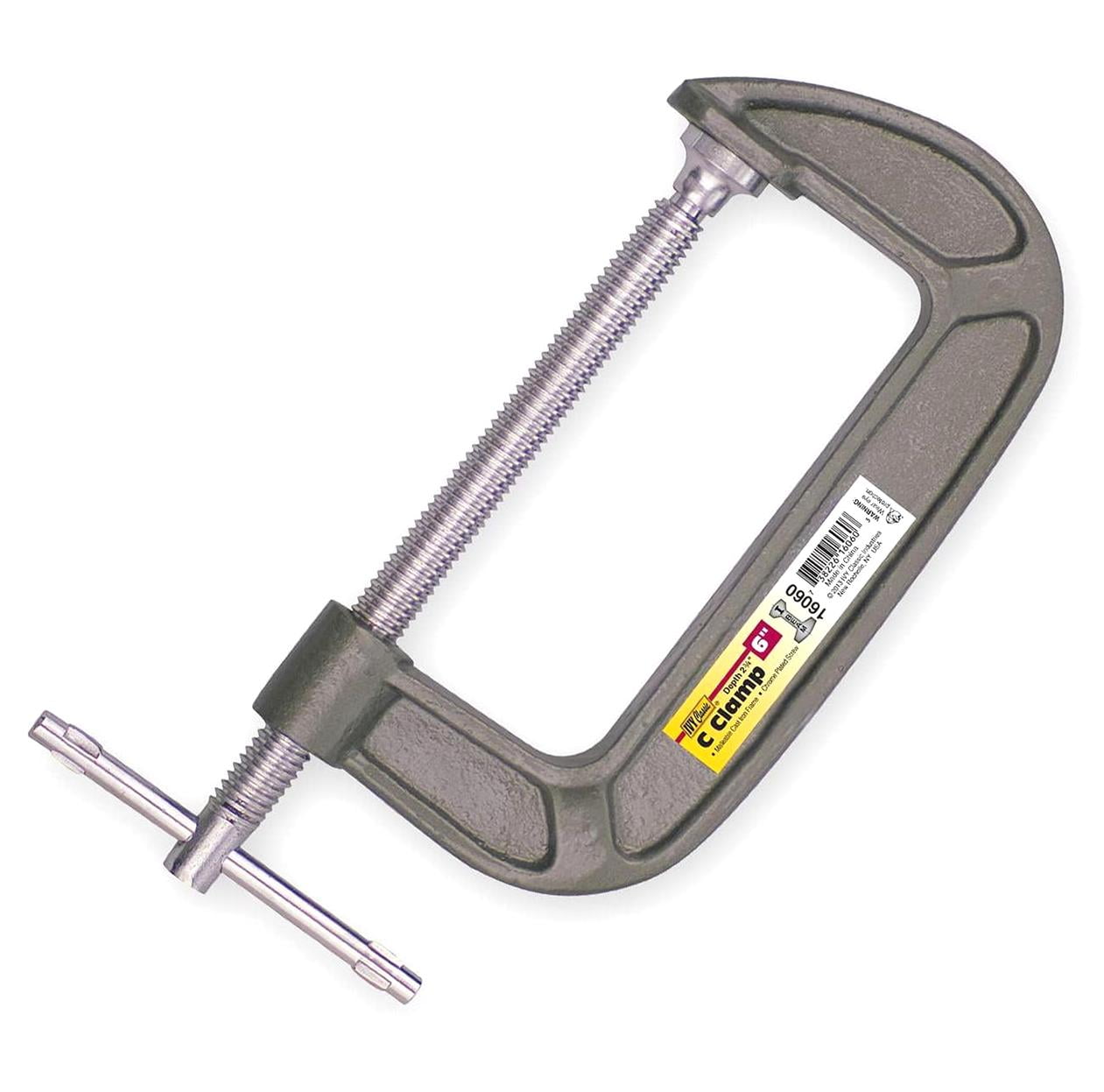 Highcool 16050 5 Inches Iron C-Clamp, 2-3/8 Inches Jaw Depth - Walmart.com