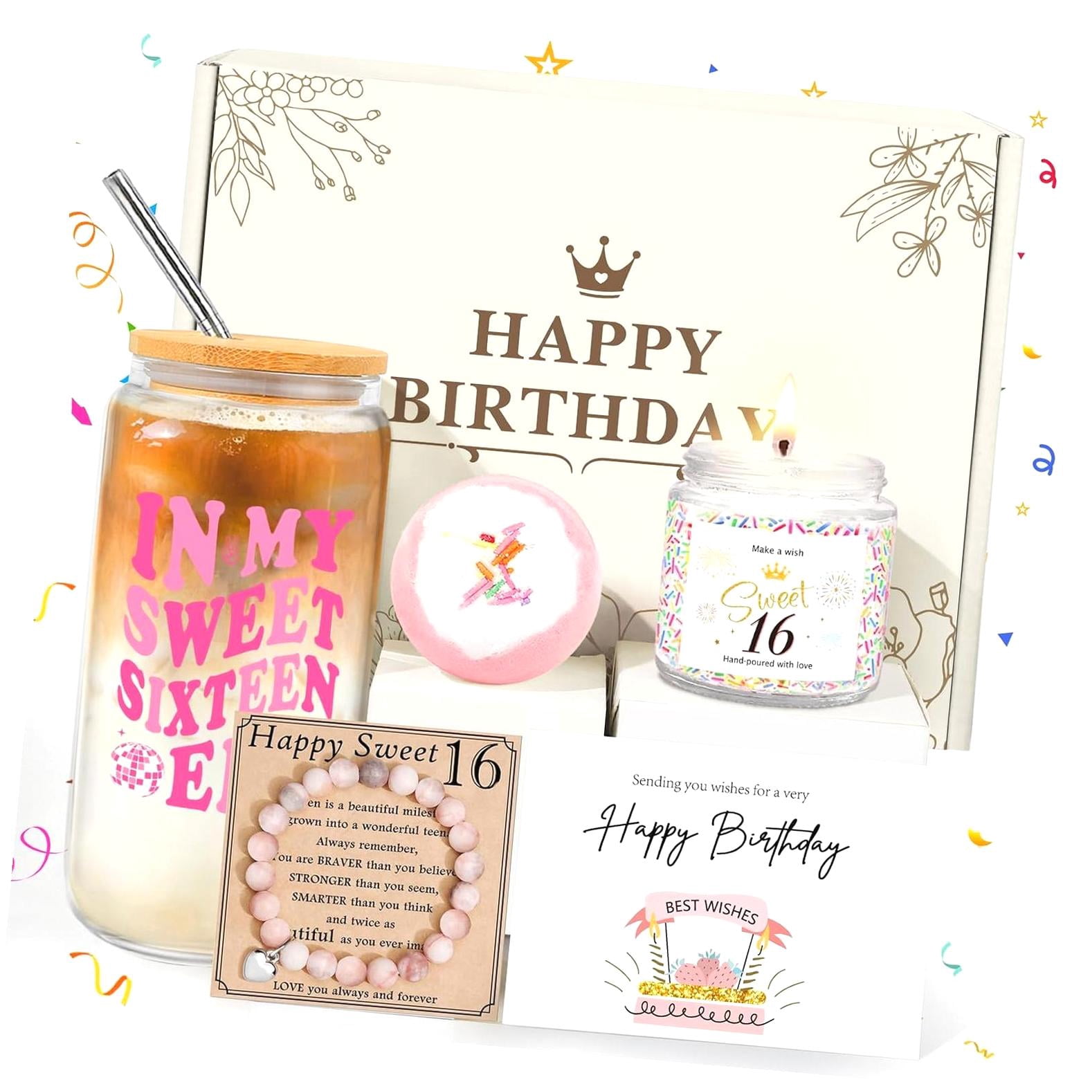 Highcool 16th Birthday for Girls, Sweet 16 Present, Birthday Collection ...