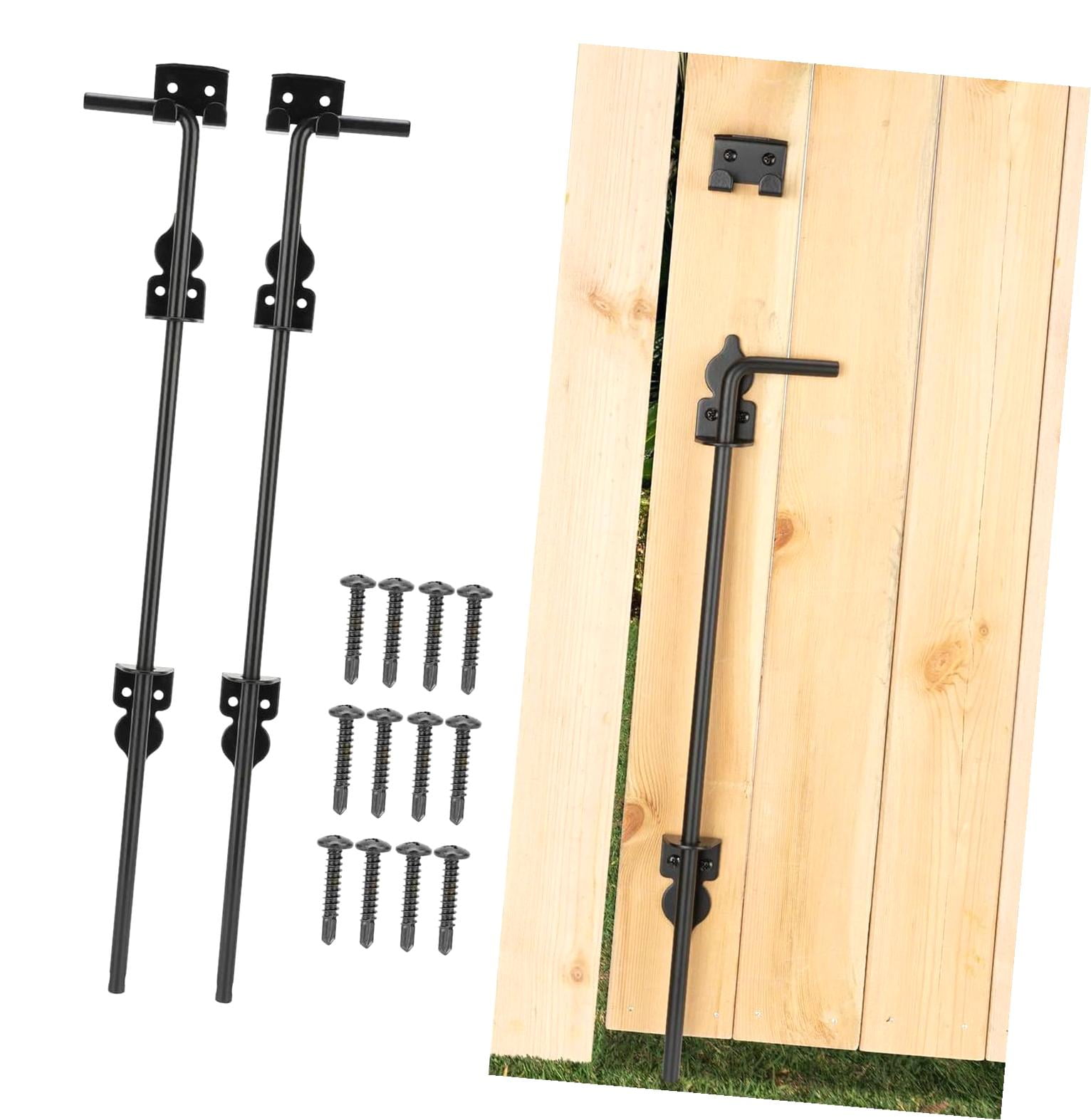 Highcool 18" Cane Bolt Heavy-Duty Drop Rod for Gate, Ground for Wooden ...