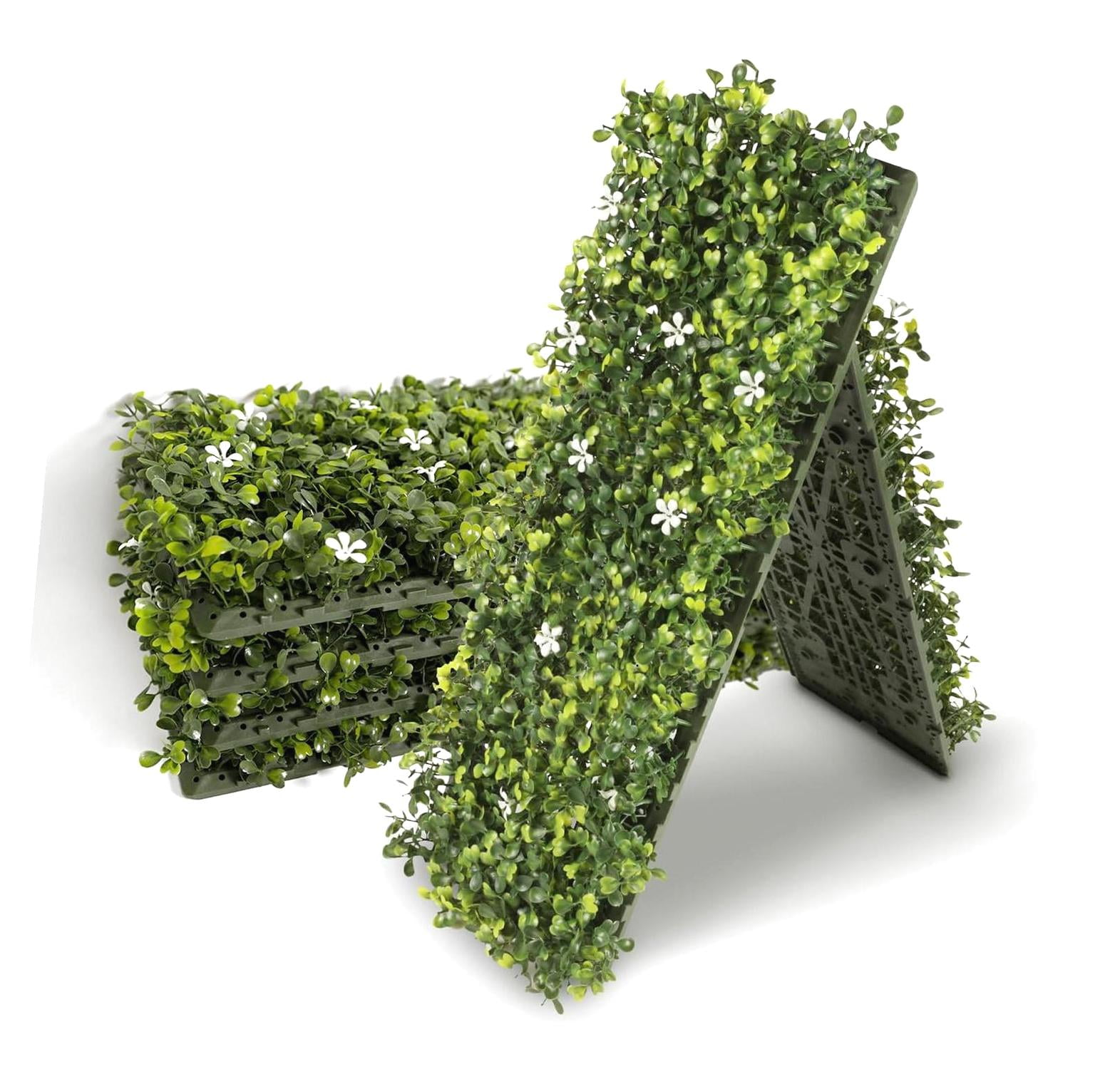 Highcool 18"x6" Set of 4 Artificial Milan Panels Featuring White ...