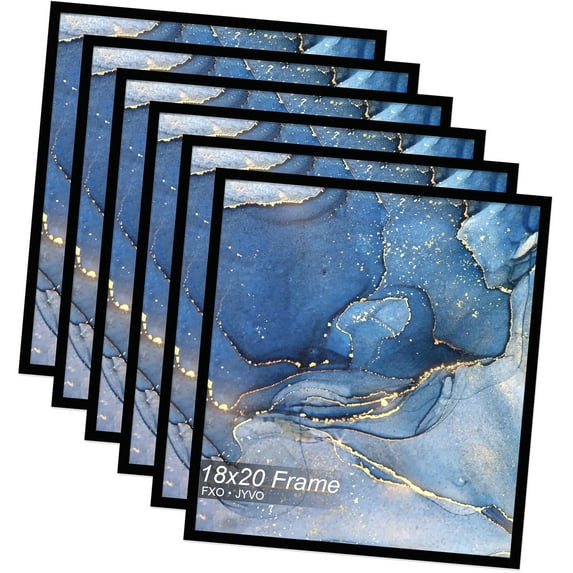 Highcool 18x20 Picture Frame Set of 6, Frame for 18 20 Inch Picture ...
