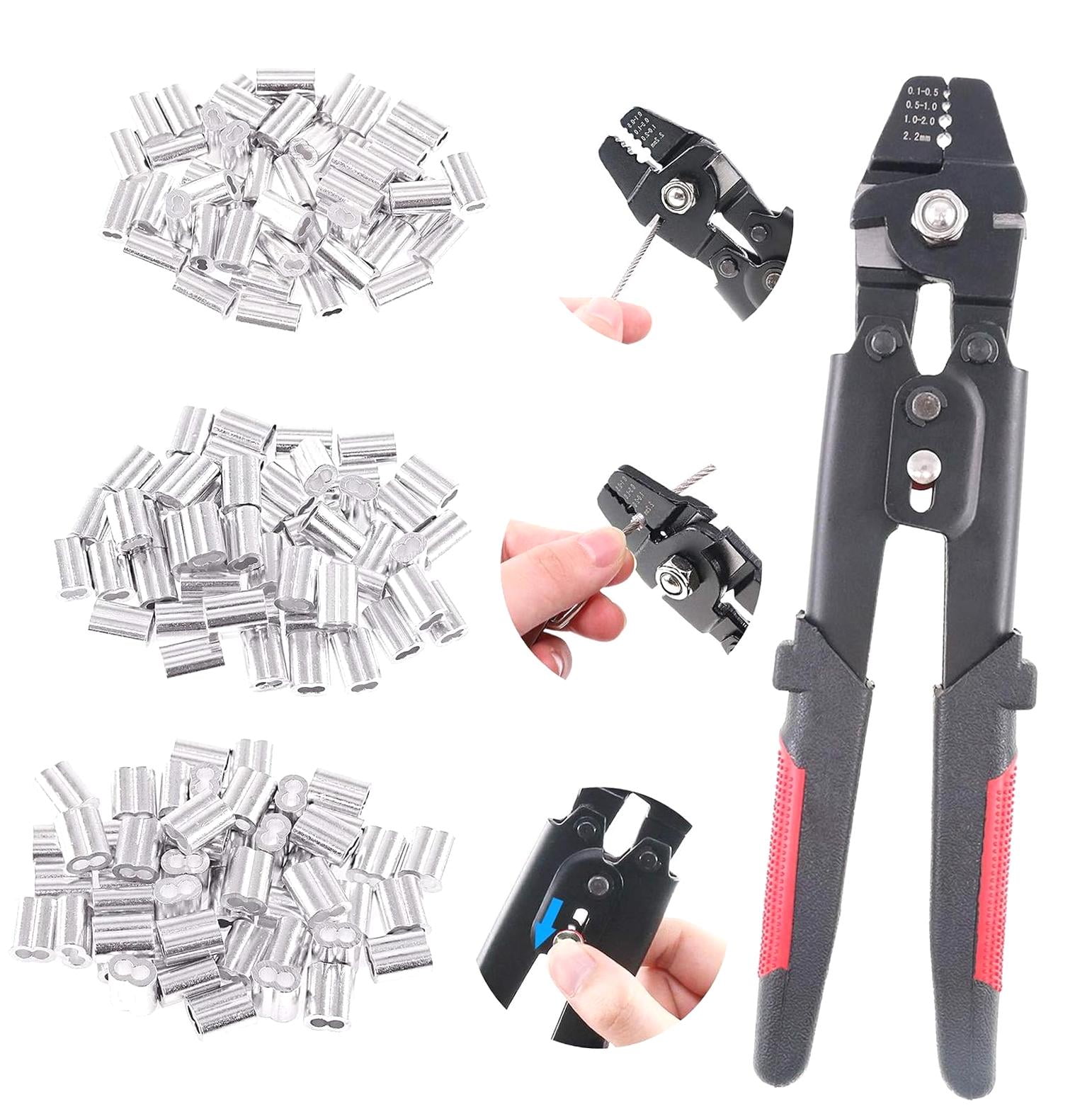 Highcool Up To 2.2mm Wire Rope Crimping Tool Wire Rope Swager Crimper ...