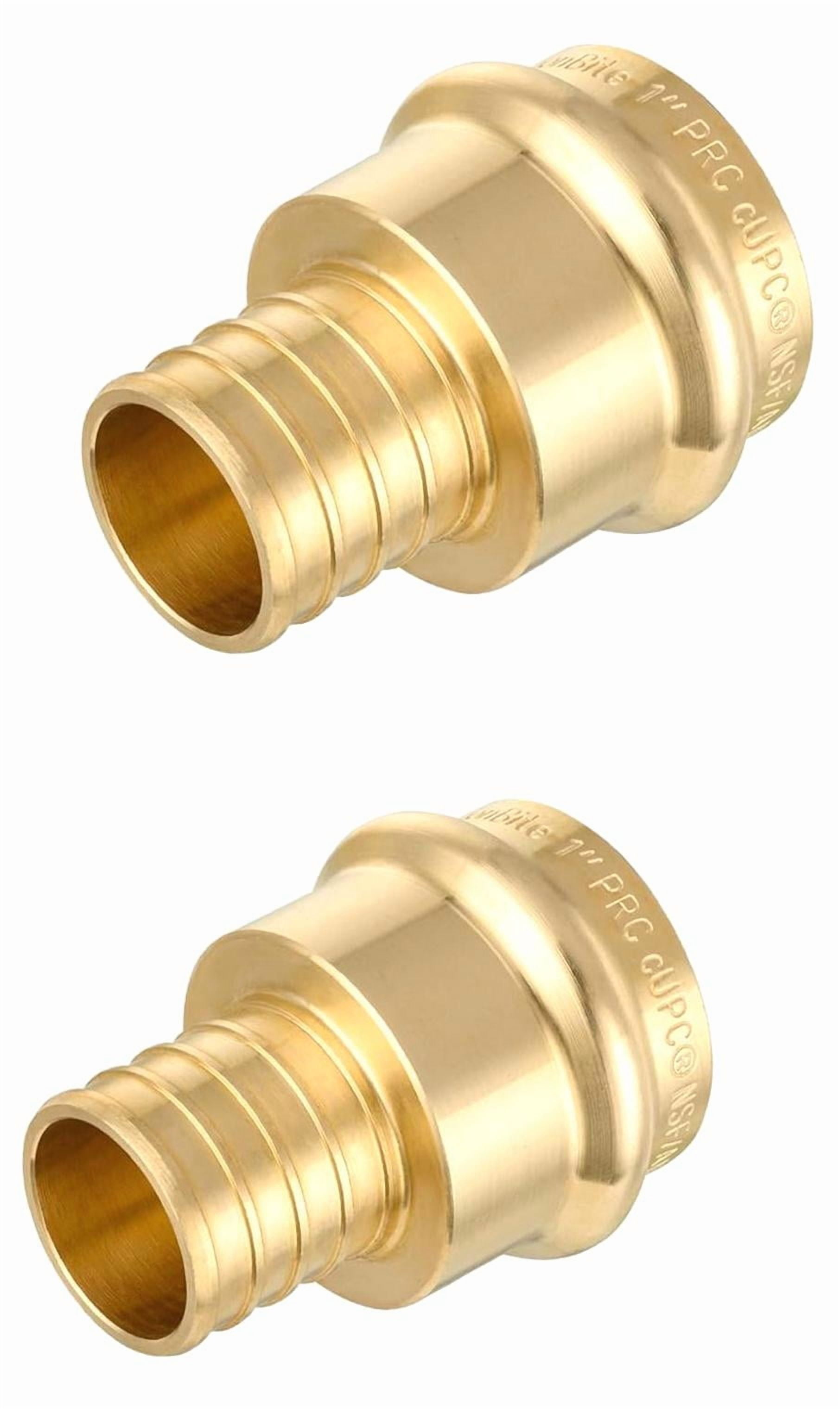 Highcool (2-Pack) 1-inch Press X 1-inch PEX Crimp Coupling Connectors ...
