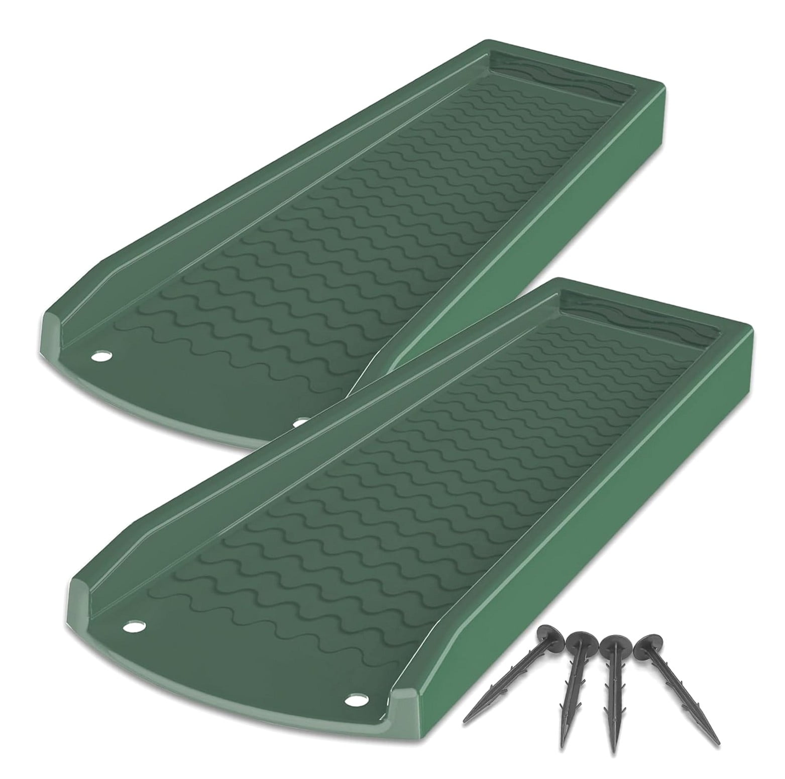 Highcool 2 Pack , 24" Gutter /Extender with 4pc Nails, Drainage to ...