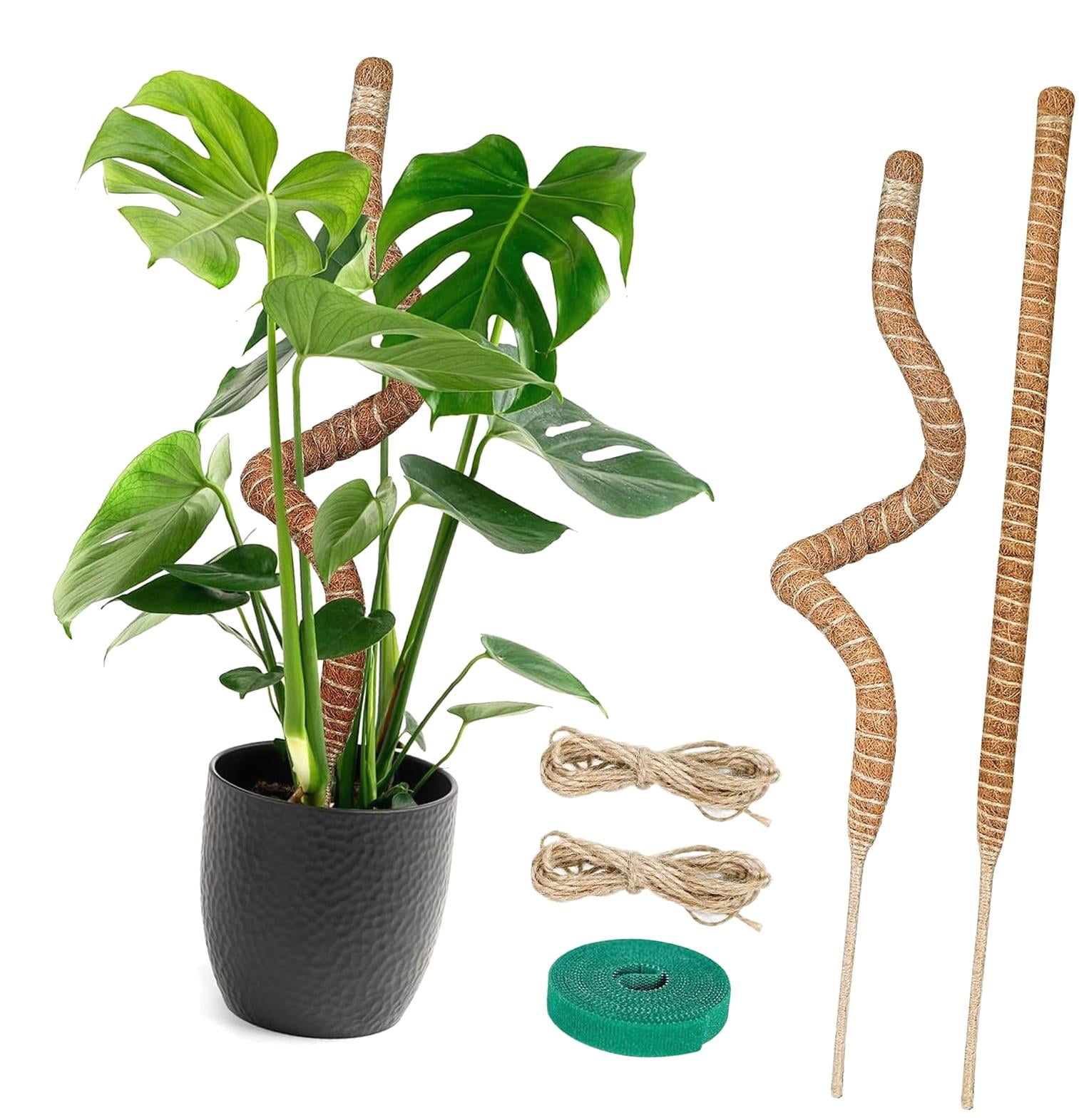 Highcool 2 Pack 28 Inch Moss Pole, Flexible Moss Poles Monstera Plant ...