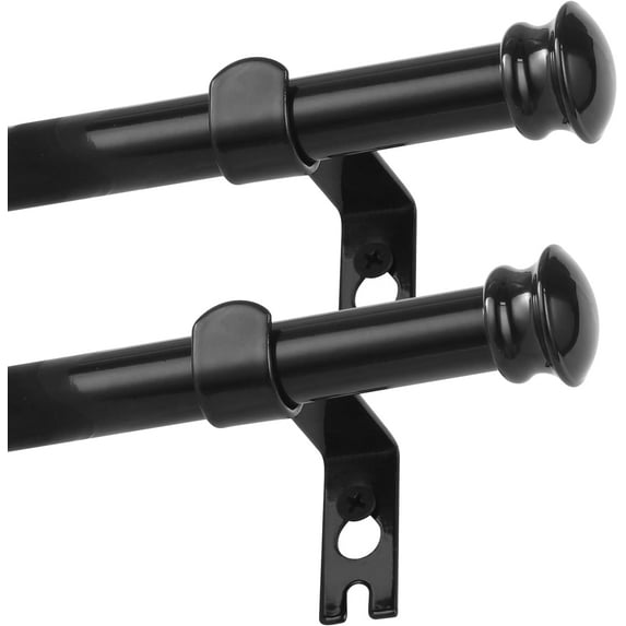 Highcool 2 Pack Curtain Rods for 30 to 45 Inches with Brackets, 5/8 ...