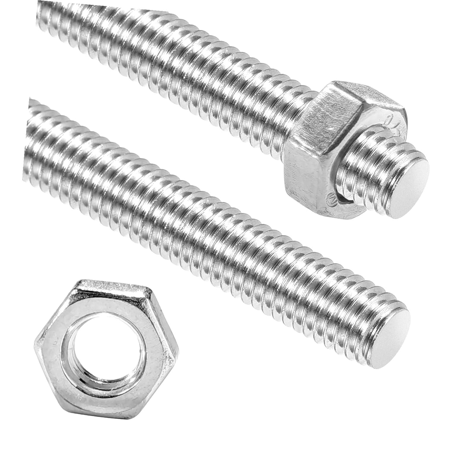 Highcool 2 Pack M8-1.25mm Pitch Fully Threaded Rods, 300mm/11.8" Long ...