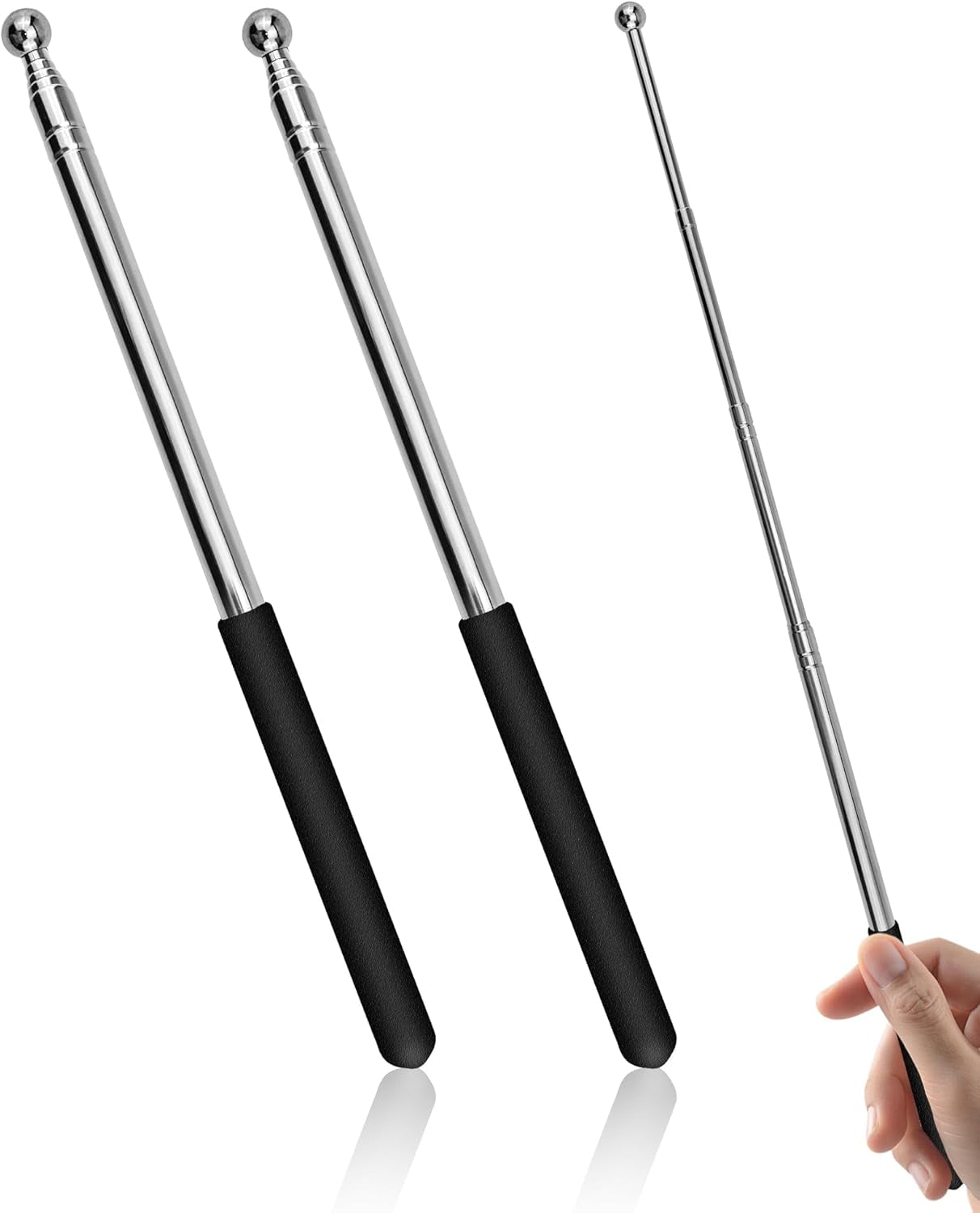 Highcool 2 Pack Retractable Teacher Pointer Stick, Telescopic ...