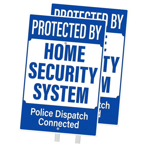 Highcool 2 Pack Signs for Yard 8" 12" Aluminum Dispatch Connected Sign ...