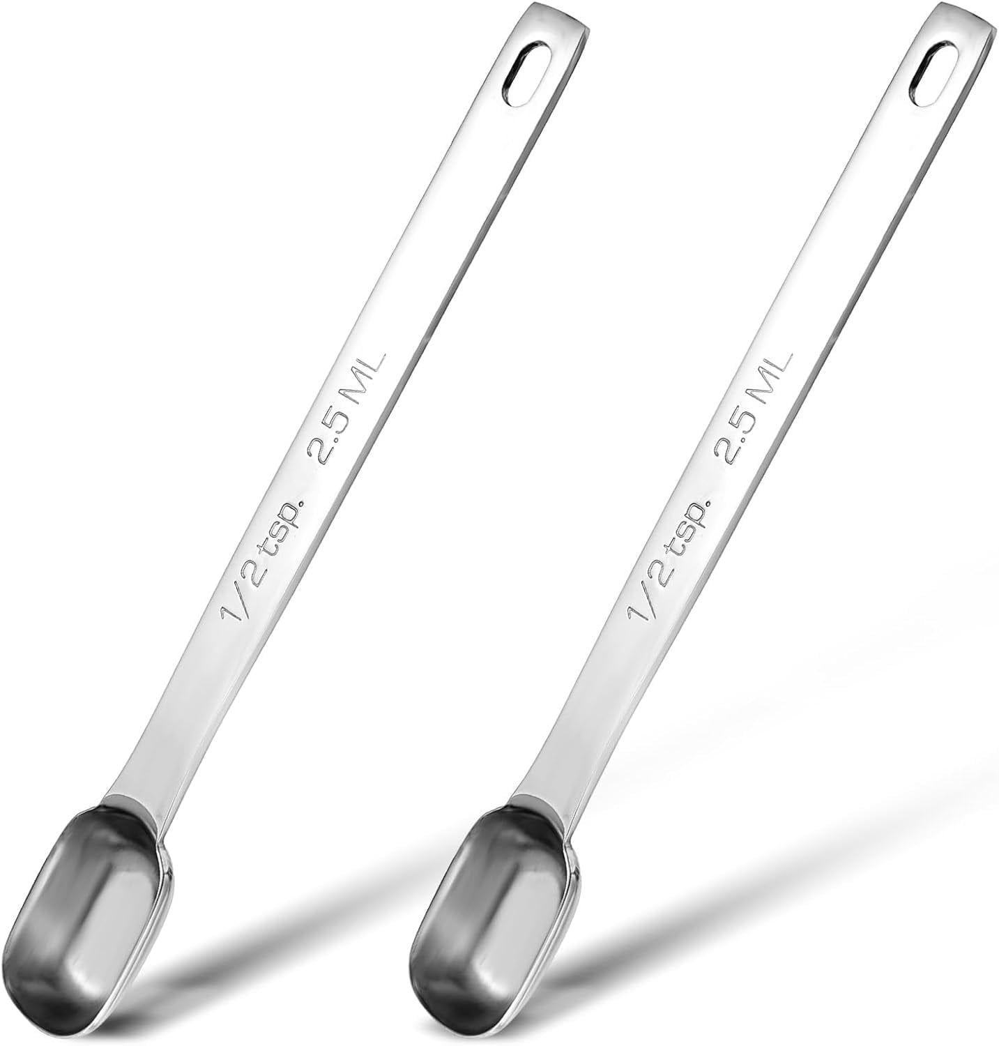 Highcool 2-Piece 1/2 Teaspoon Steel Single Measuring Spoon, 2.5 ...