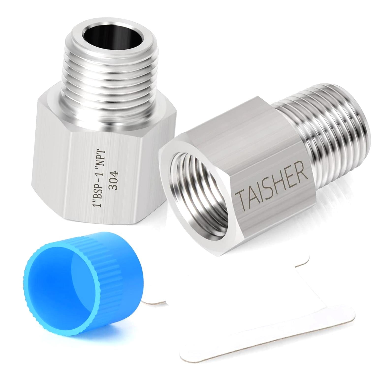 Highcool 2-Piece Set of 304 Steel Fittings, featuring a Reducer Adapter ...