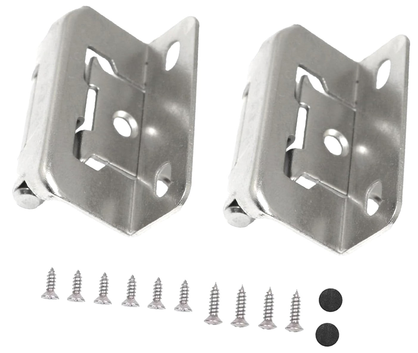 Highcool 2 Pieces Silver Self- Hinge 1/2 Inch Recessed Cabinet Hinge ...