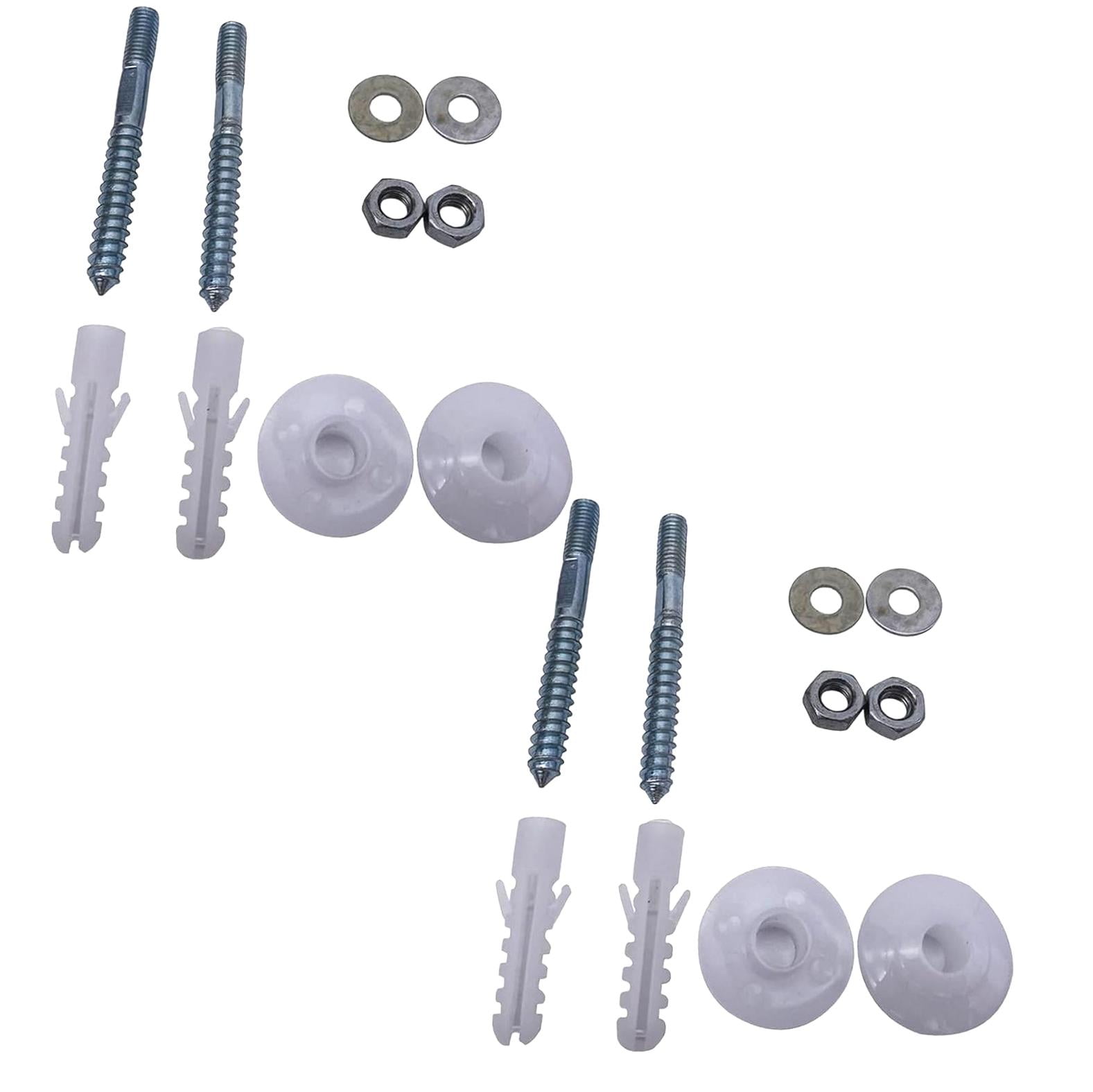 Highcool 2 Sets Bathrooms Fitting Kit Screw Bolts Wall Mounted Fixing ...