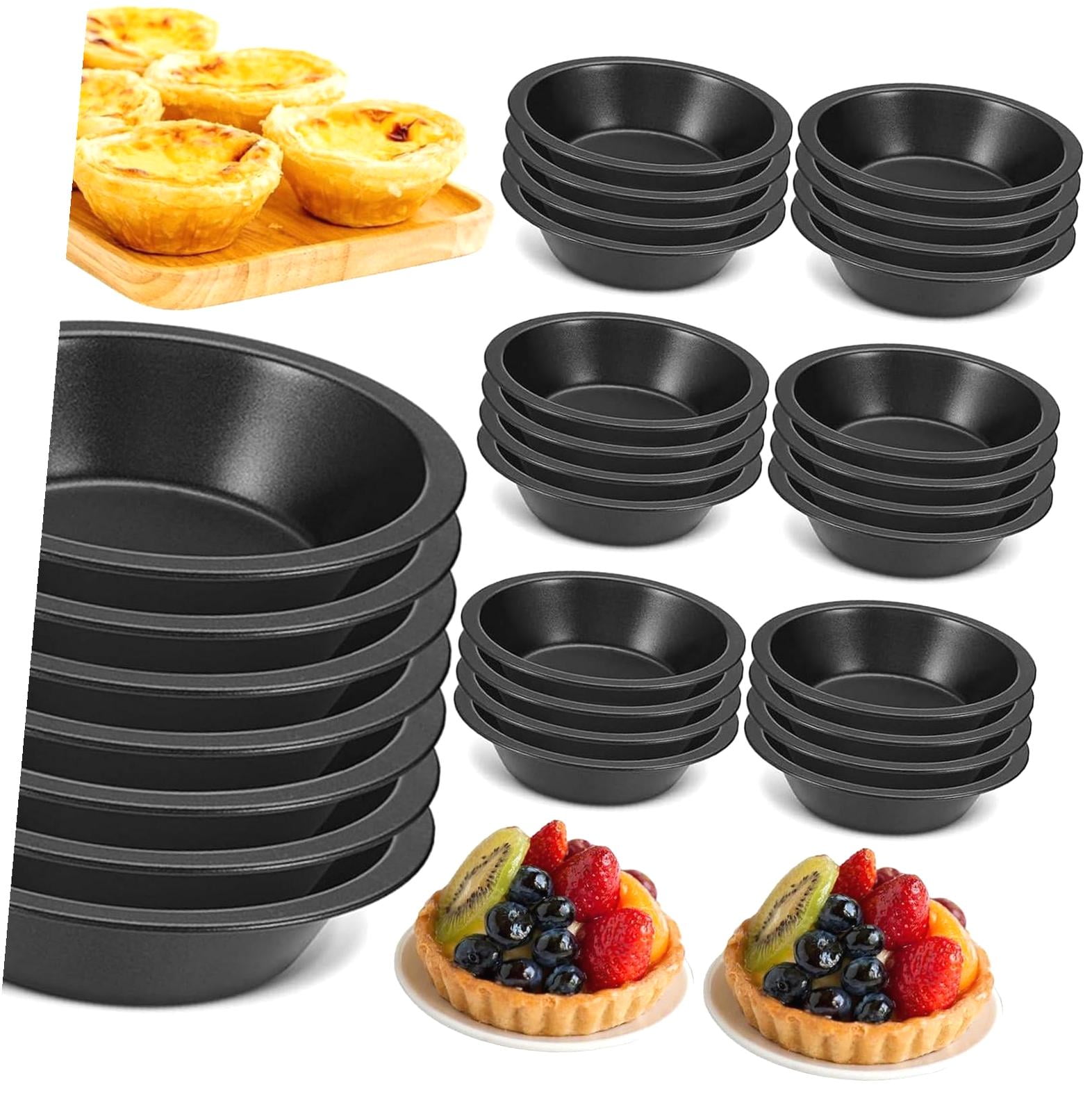 Highcool 20 PACK Pie Pans, 4 Inch Small Pie Pans Nonstick Small Pie ...