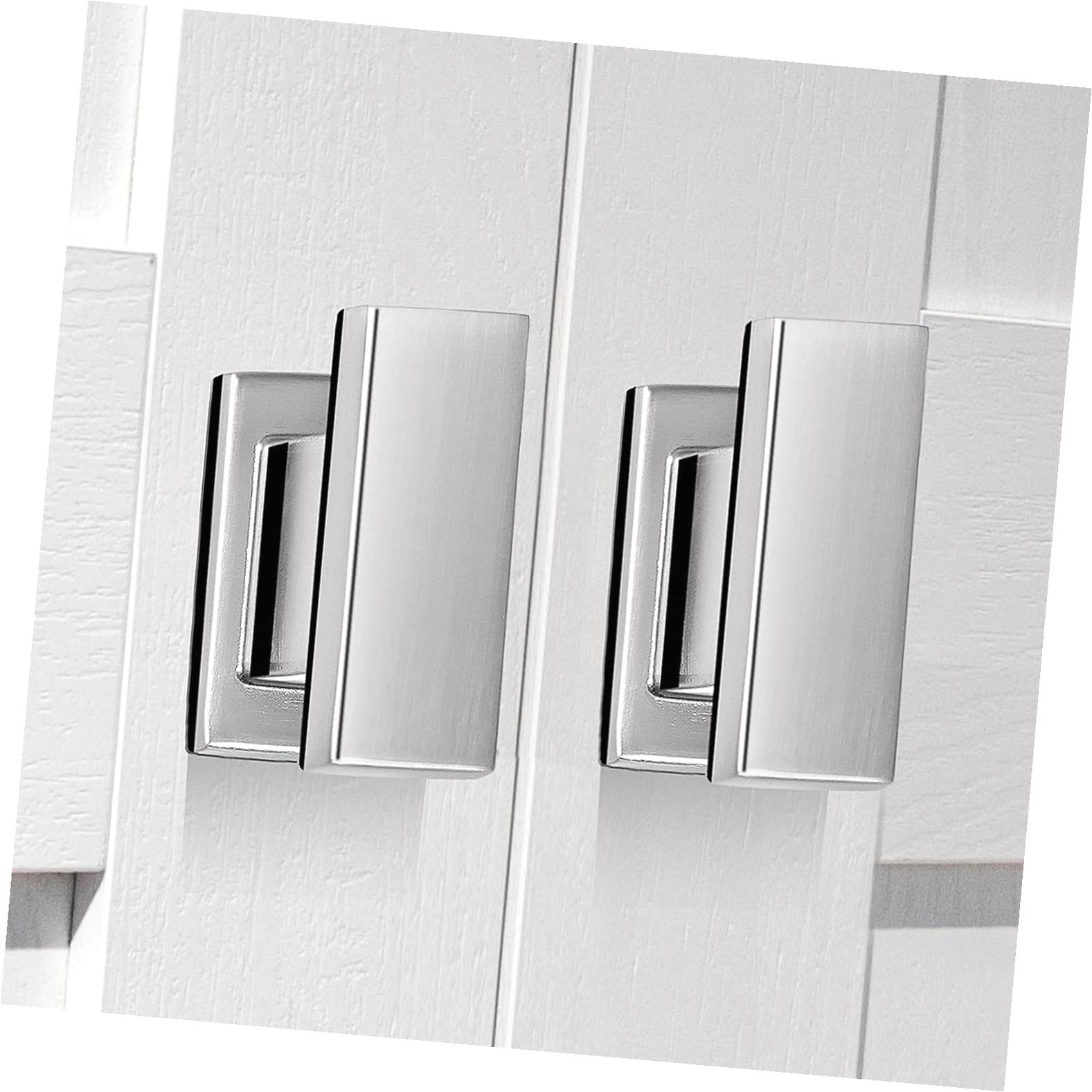 Highcool 20 Pack Square Cabinet Knobs Brushed Nickel, Single Hole ...