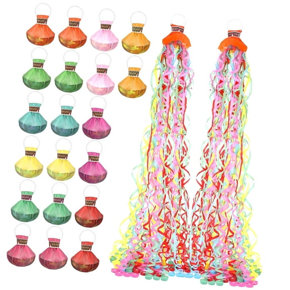 Highcool 20 Pack Streamer Rolls, Hand-Thrown Birthday Streamers, -to ...