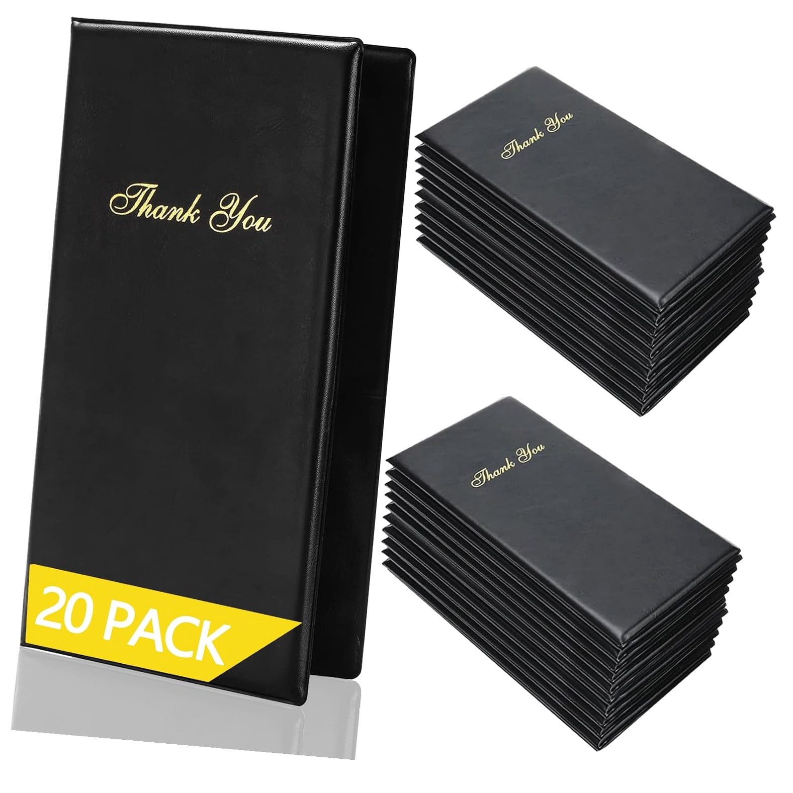 Highcool 20-Piece Restaurant Check Presenters Set, Server Check Holders ...