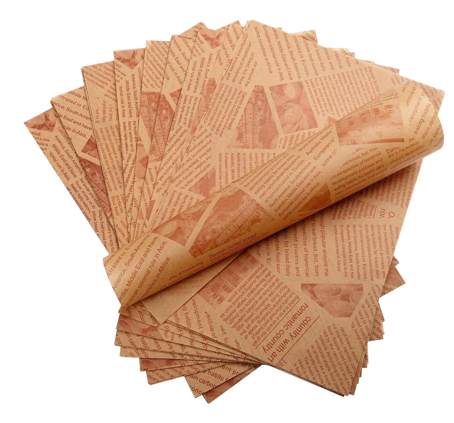 Highcool 200 Count Deli Wax Paper Sheets for Food Basket & Plate Liners ...